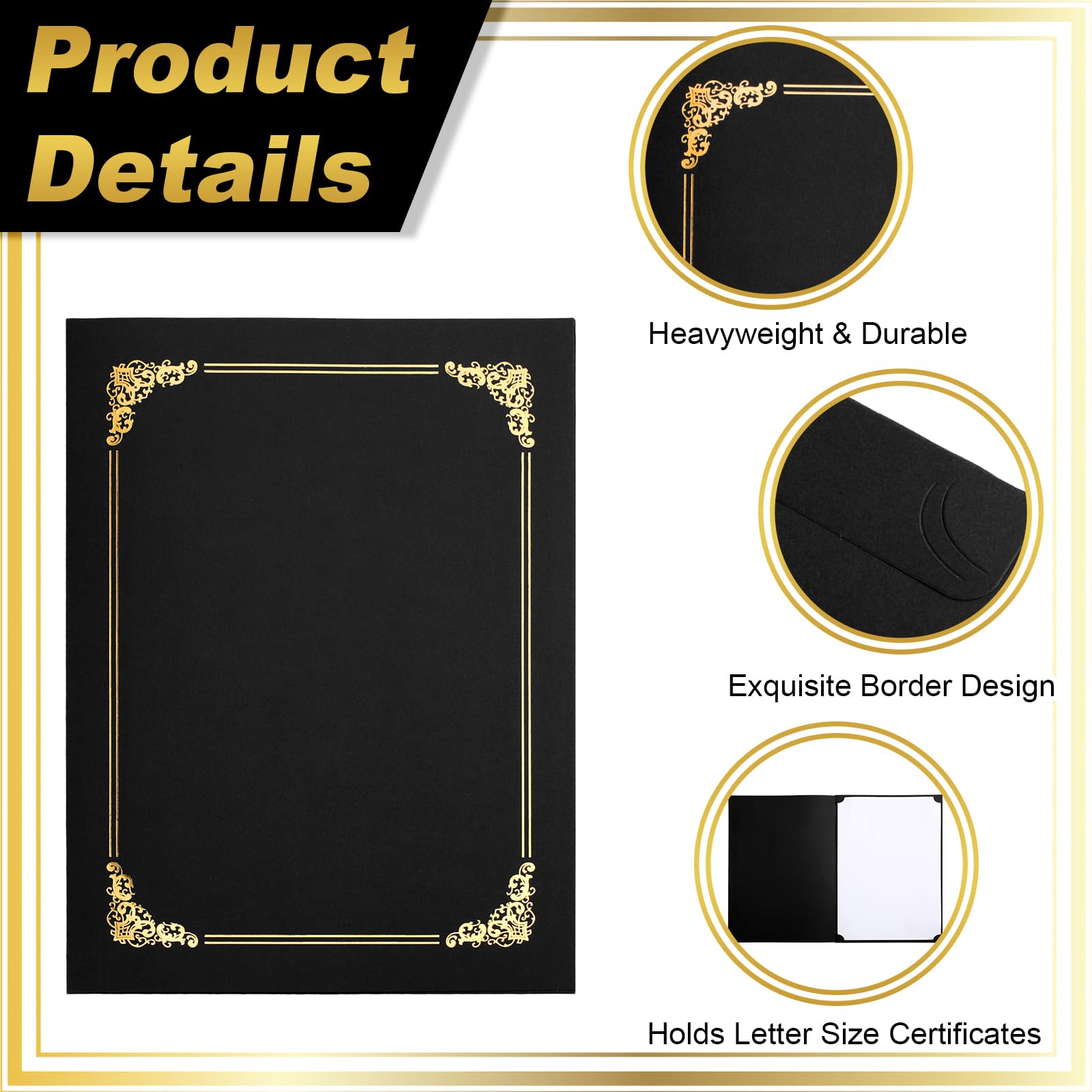 Snapklik.com : Fainne 120 Packs Certificate Holders Bulk, Diploma ...