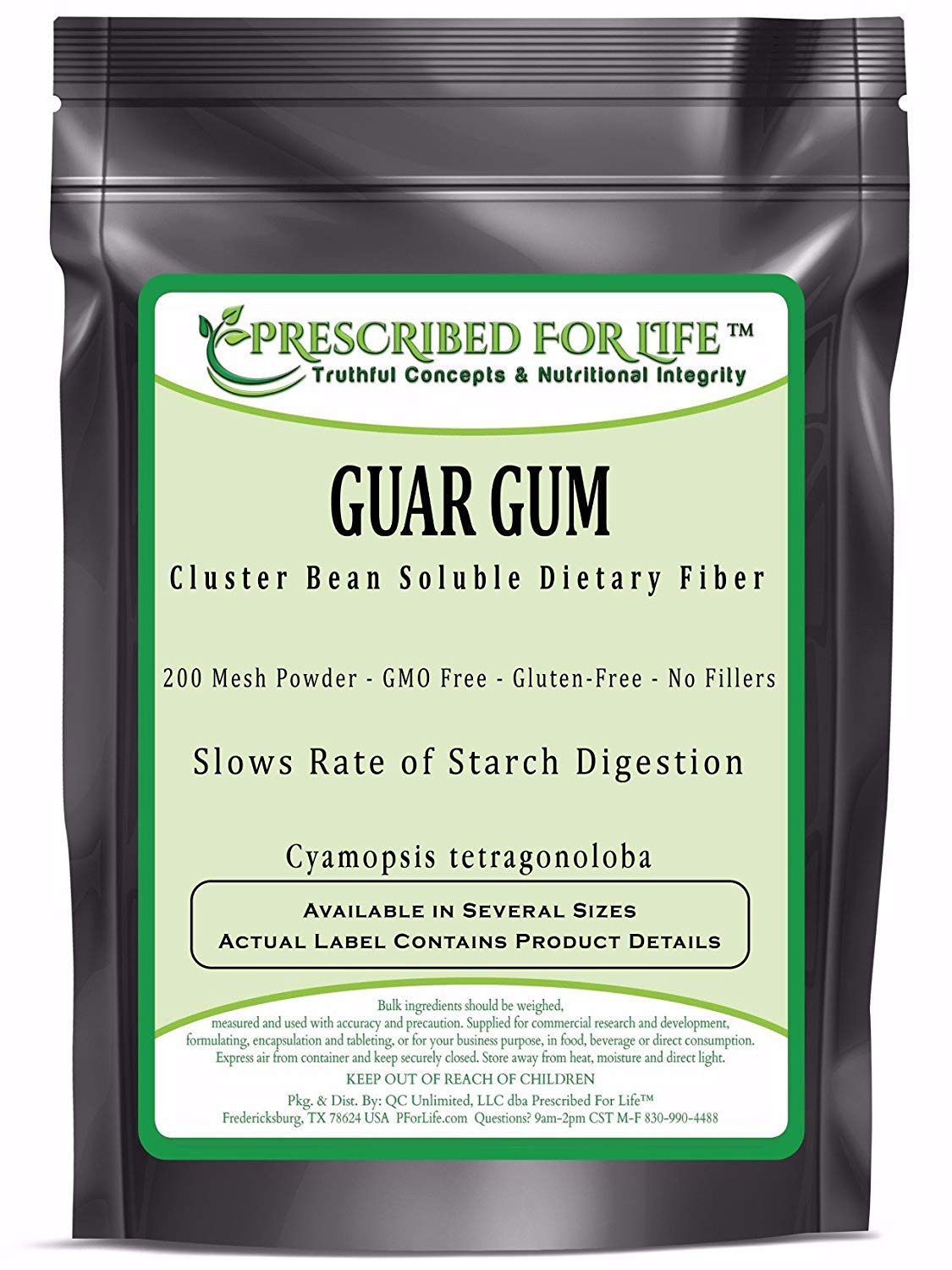 Amazon.com : Prescribed For Life Guar Gum Powder | Natural Dietary ...