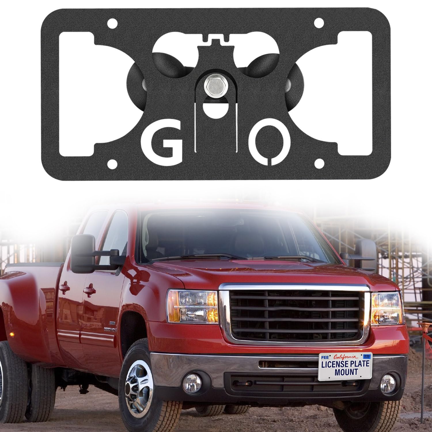 License Plate Holder Front Bumper Mount Bracket Compatible With Gmc ...