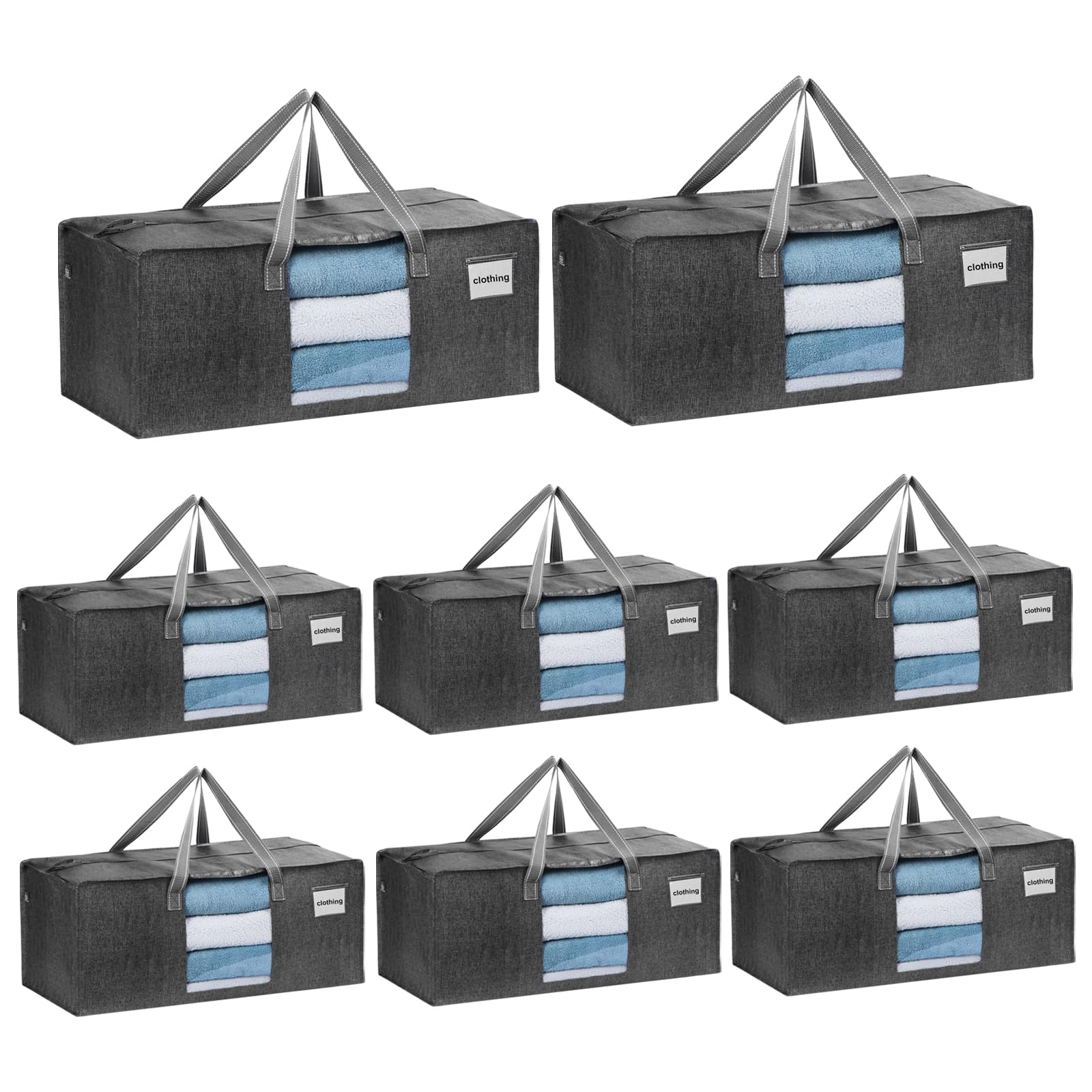Amazon.com: VENO 8 Pack Moving Bags Extra Large Storage Bags for ...