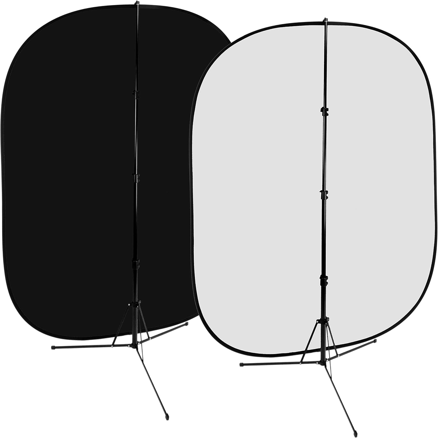 Amazon.com : Fotodiox 5x7 (foot) Collapsible Black + White 2-in-1 ...