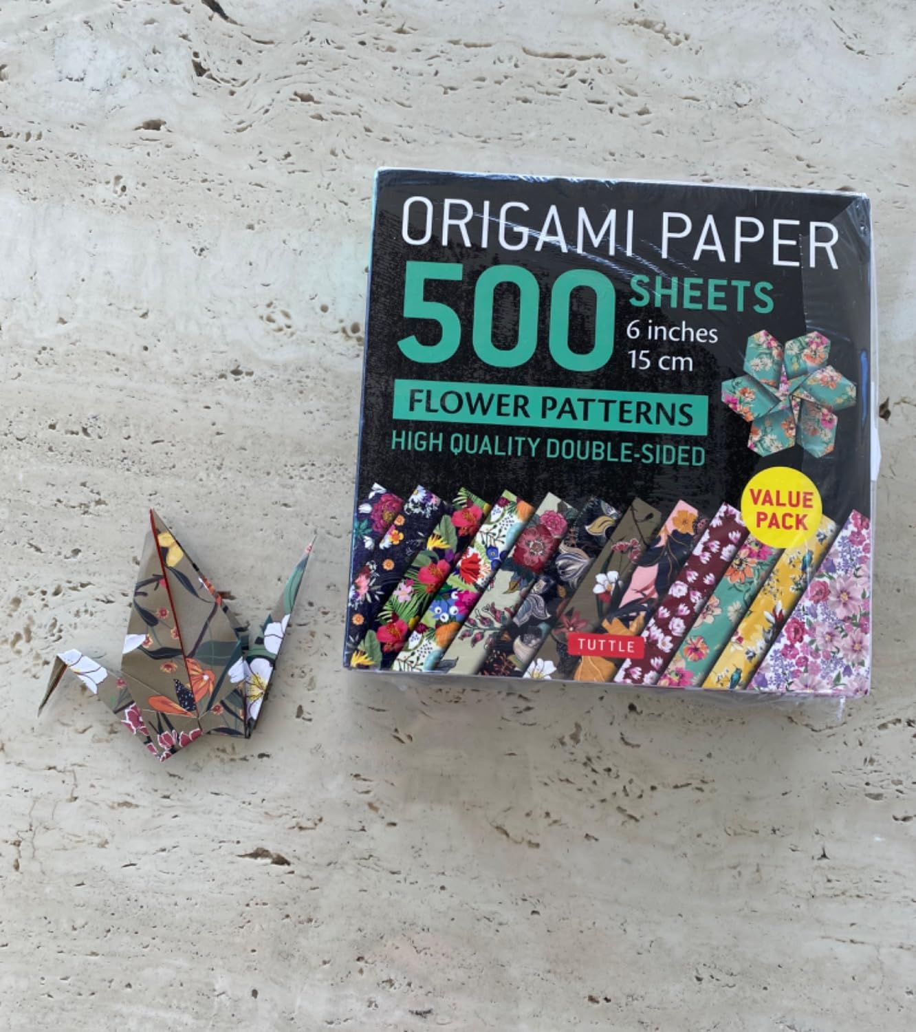 Origami Paper 500 sheets Flower Patterns 6" (15 cm): Tuttle Origami ...