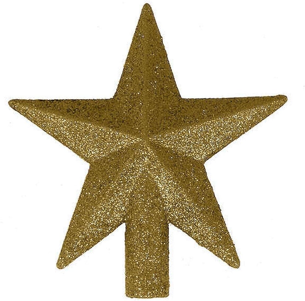 Amazon.com: 4" Petite Treasures Gold Glittered Mini Star Christmas Tree ...
