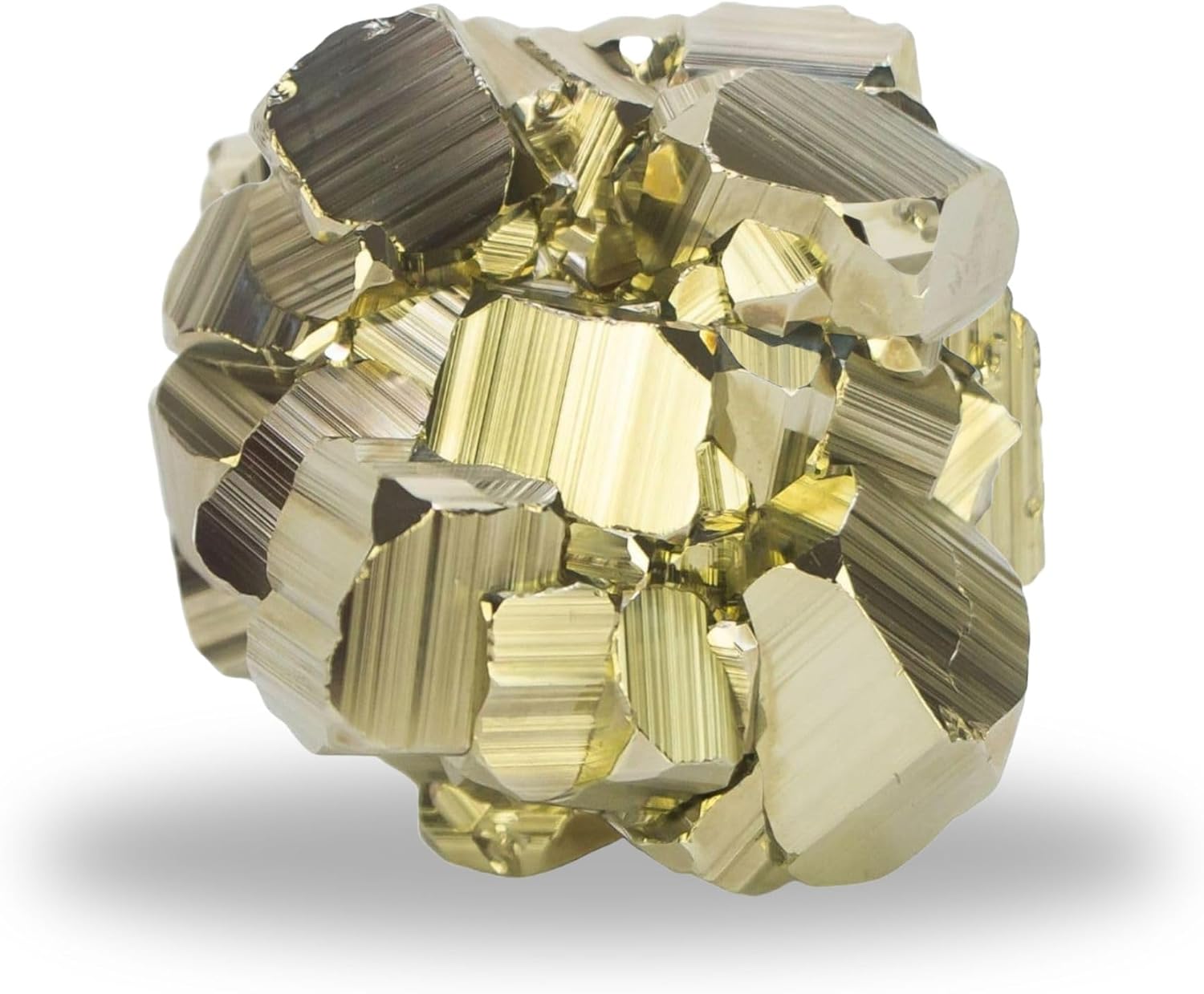 Amazon.com: Natural Pyrite Crystal from Peru | Brilliant Cubic ...