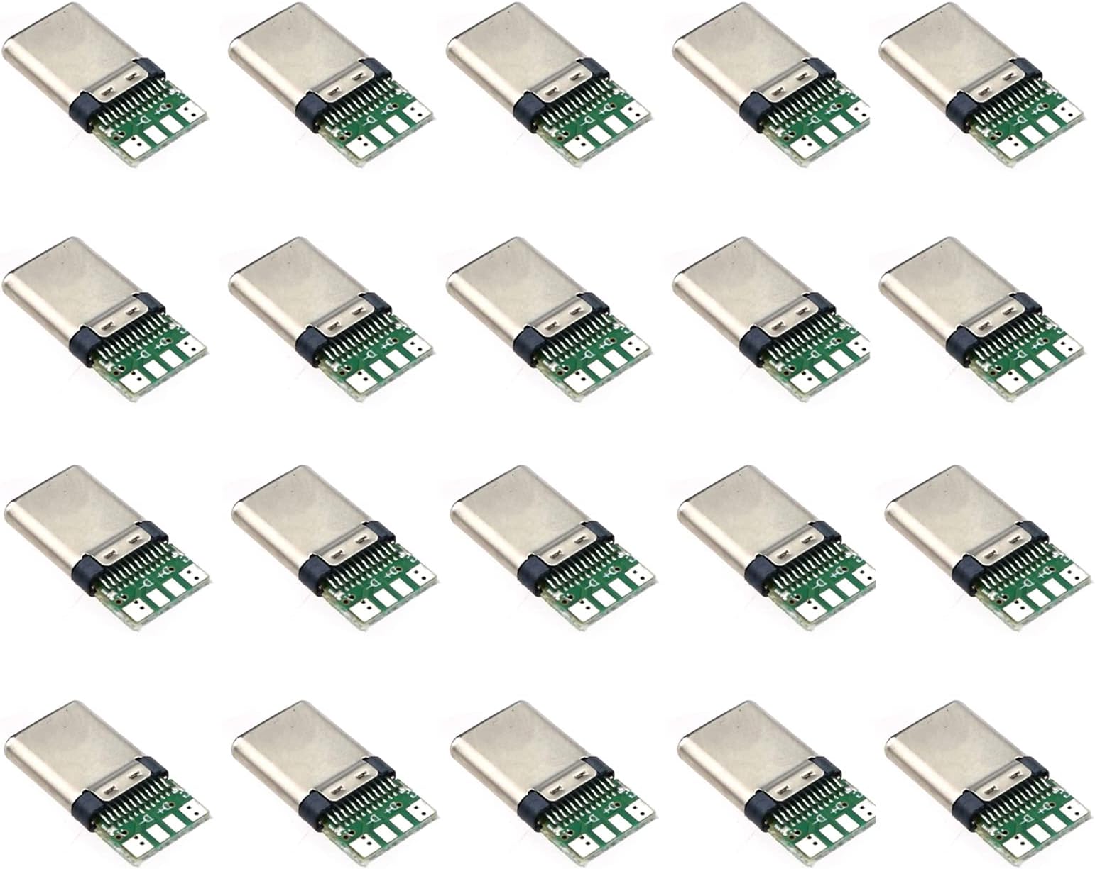 Amazon.com: Teansic 20 Pcs USB 3.1 Type C Male Plug Socket Connector ...