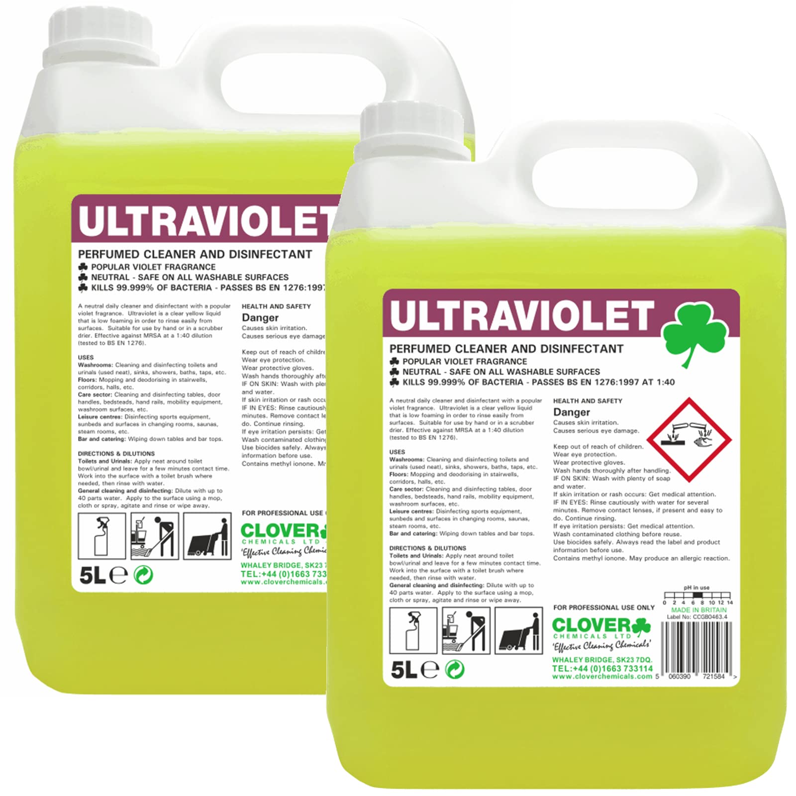 Ultraviolet Perfumed Cleaner & Disinfectant 10L - Cleaning Solution ...