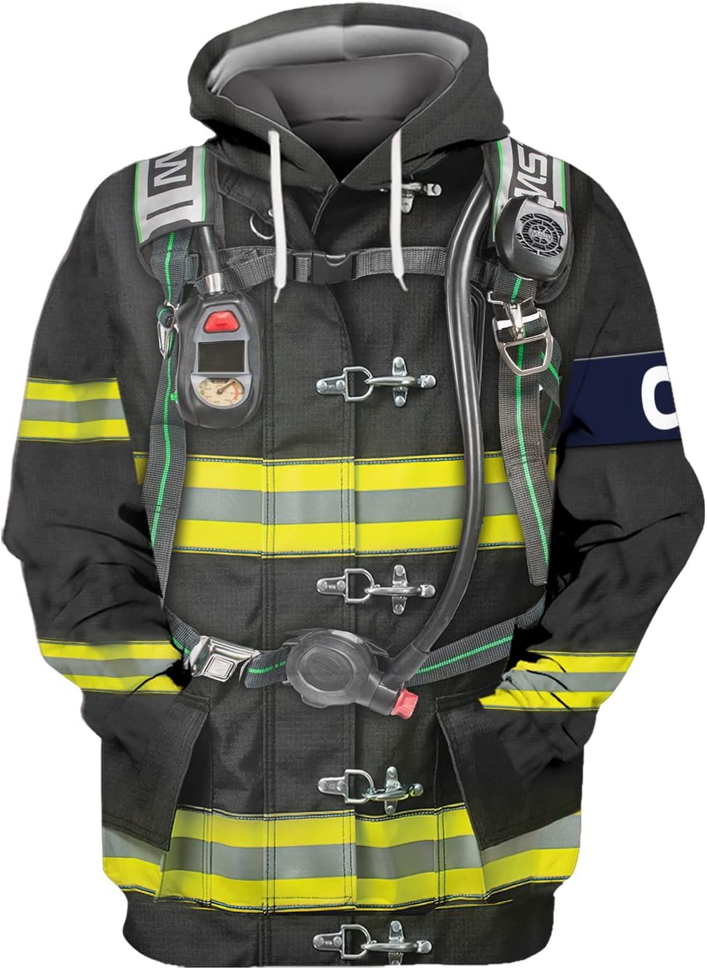 3D Printing Custom Name Firefighter Bunker Gear With Extinguisher ...