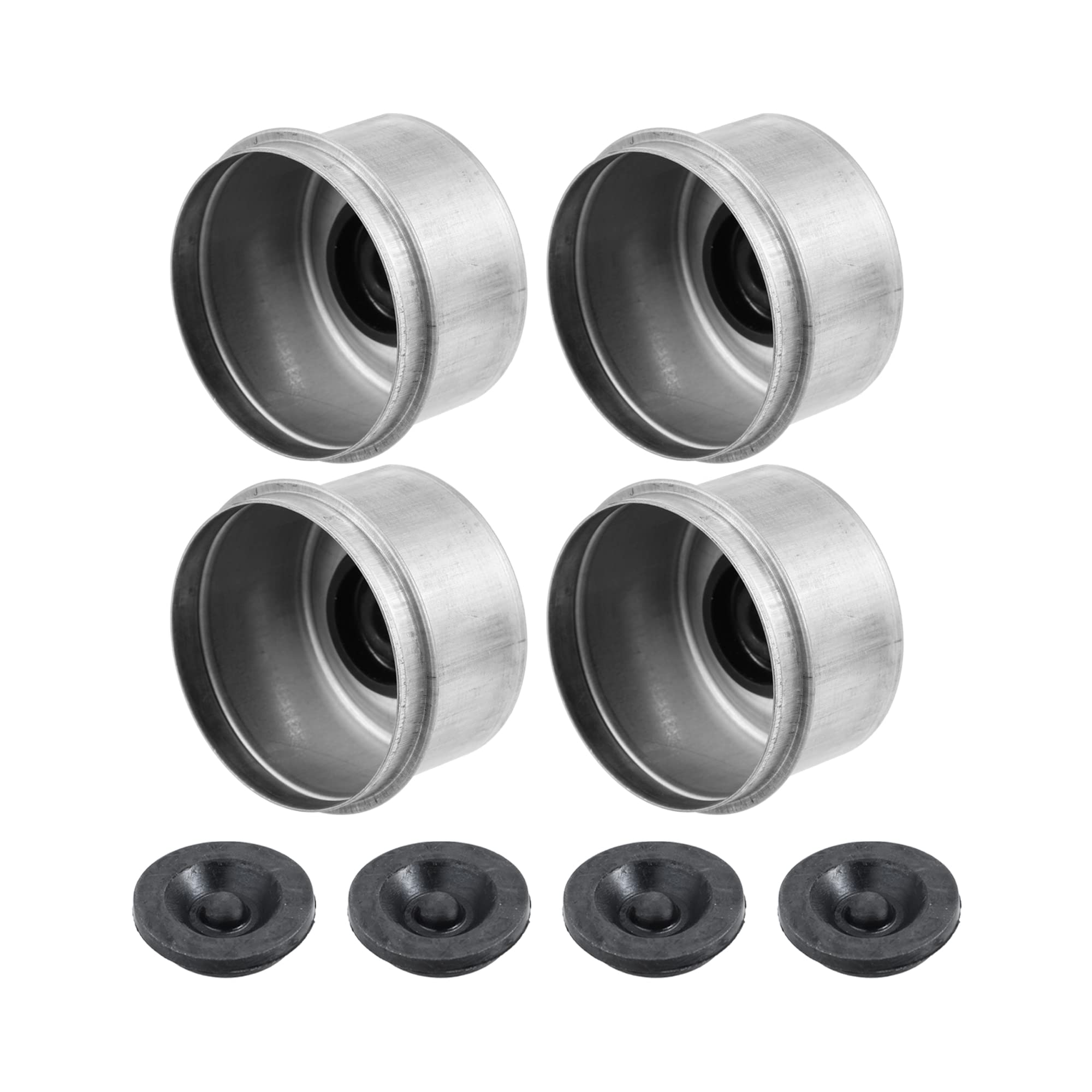 Amazon.com: X AUTOHAUX 4pcs 2.44" Trailer Axle Dust Cap Cup Grease ...