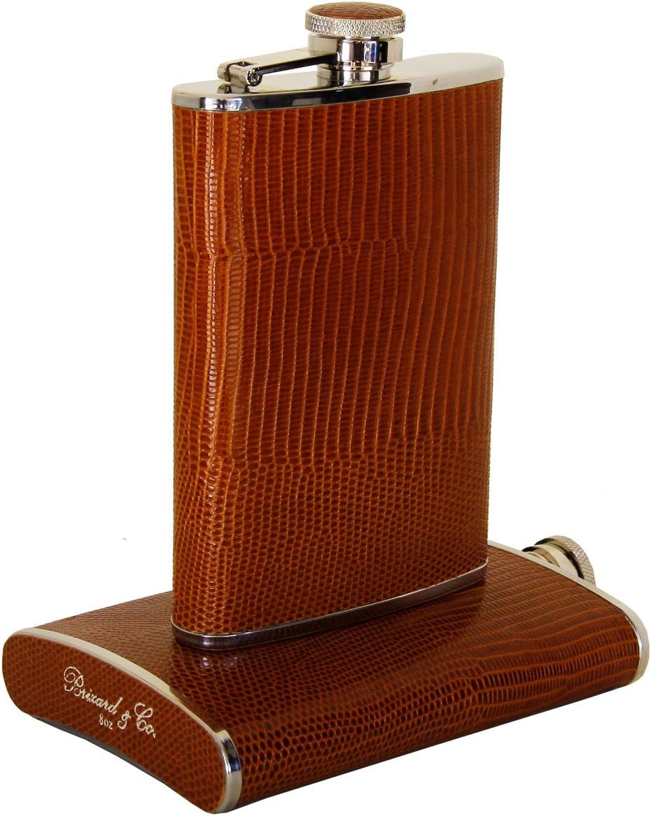 Amazon.com | Brizard & Co. Lizard Pattern Havana 8oz Flasks: Alcohol ...