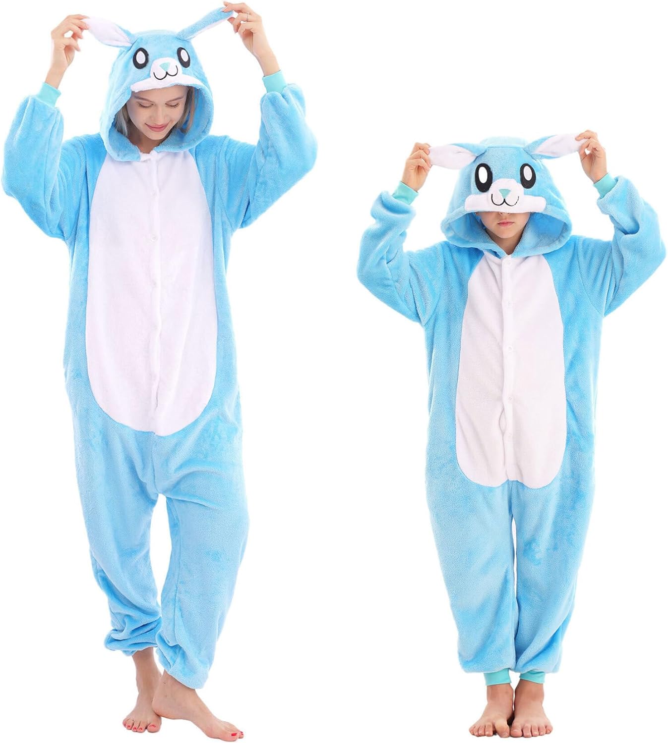 Amazon.com: LOBUJOU Animal Hooded Onesie Costume for Kids Adults Boys ...