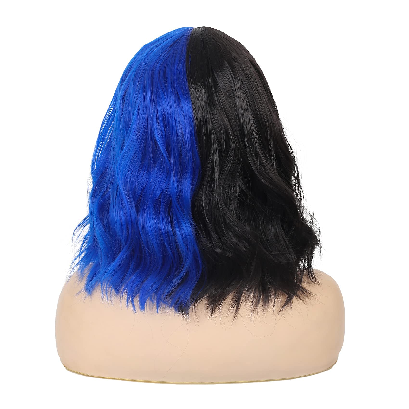Half Blue And Half Black Hair