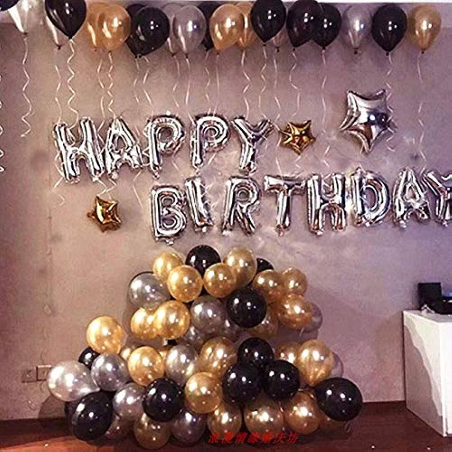Party Propz Helium Letters Foil Balloon Banner (cardstock), Metallic ...
