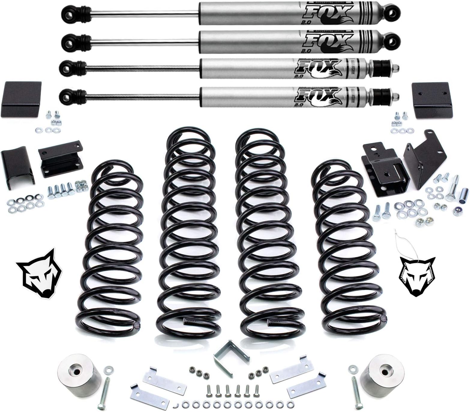Amazon.com: Mopar Accessories 77072395AB FOX Shocks 2 in. Lift Kit 2018 ...