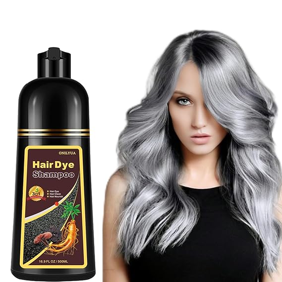 Amazon.com : Fvquhvo Instant Silver Gray Hair Color Shampoo (3 in 1 ...