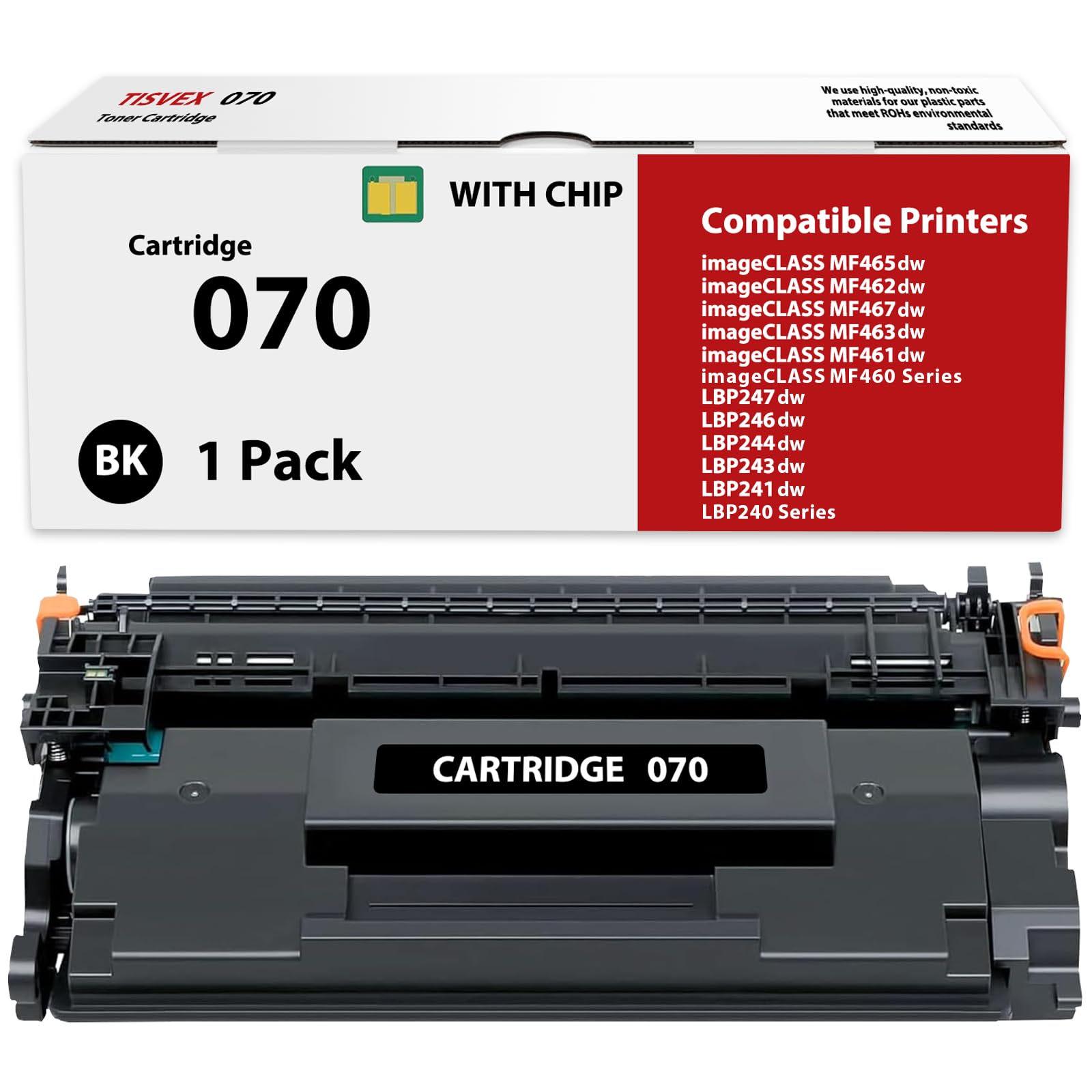 Amazon.com: TISVEX 070 Toner Cartridge Compatible for Canon 070 Toner ...