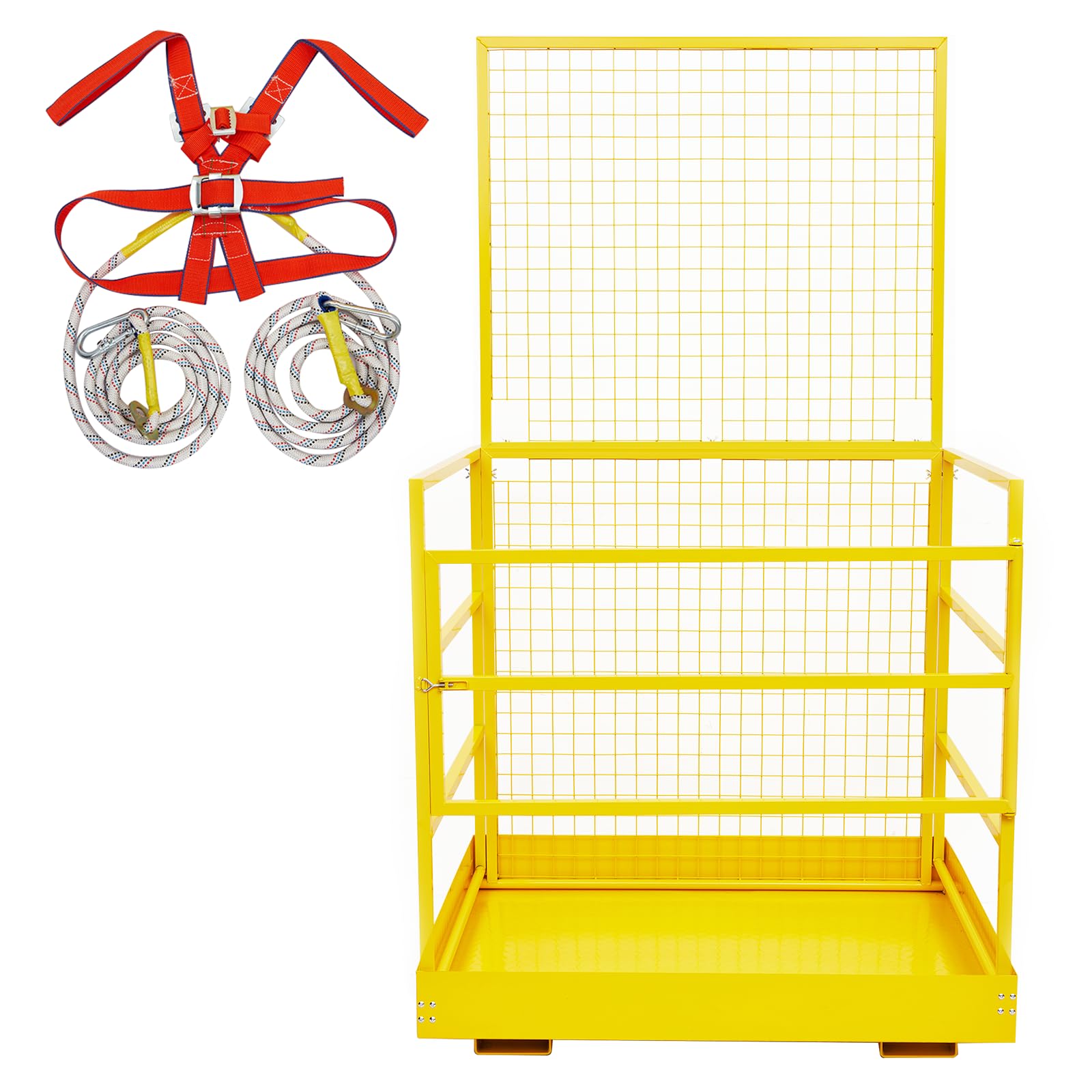 Amazon.com: Towallmark 43"x45" Foldable Forklift Safety Cage & Work ...