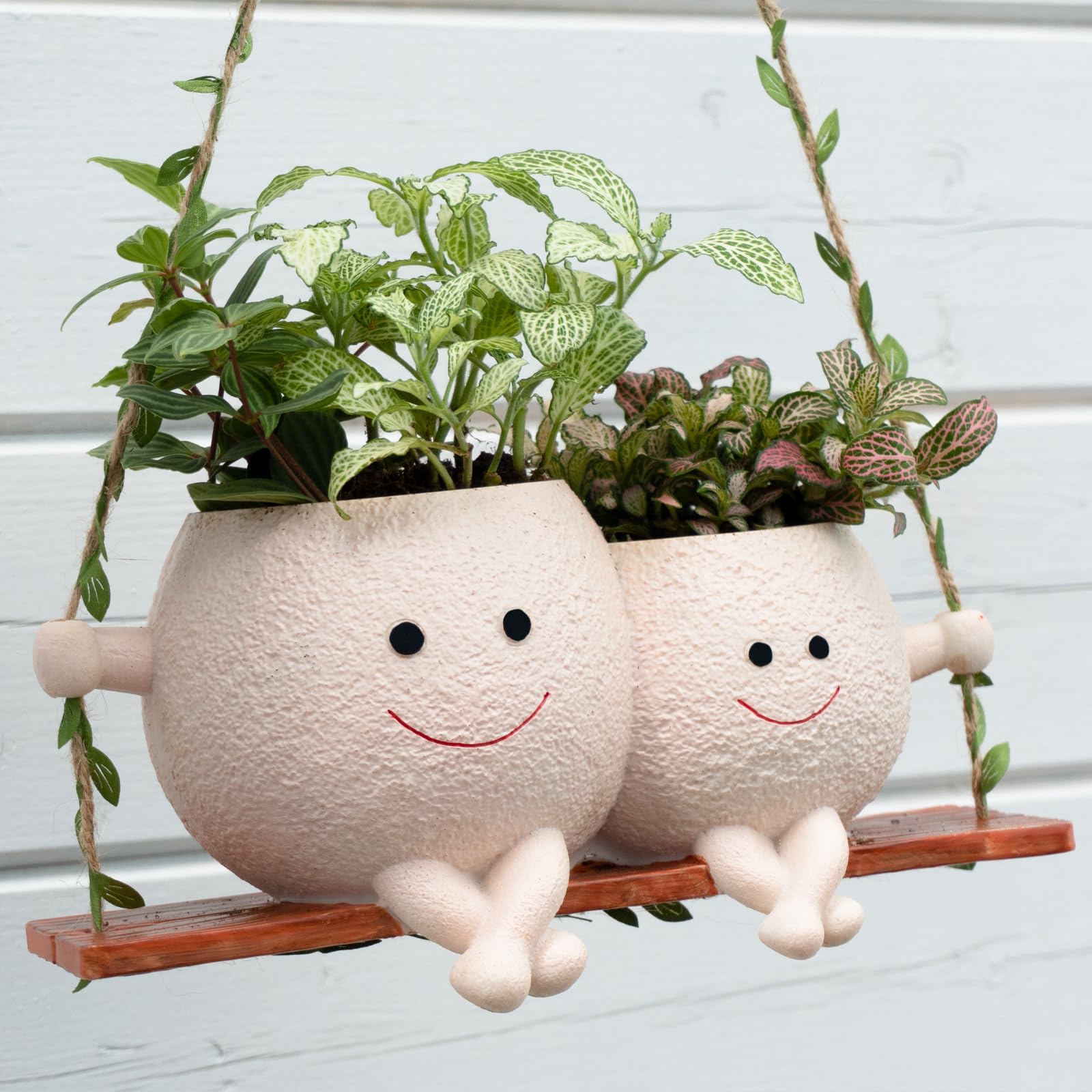 Amazon.com: Pricetail Smiley Face Self Watering Planter Pots for Indoor ...