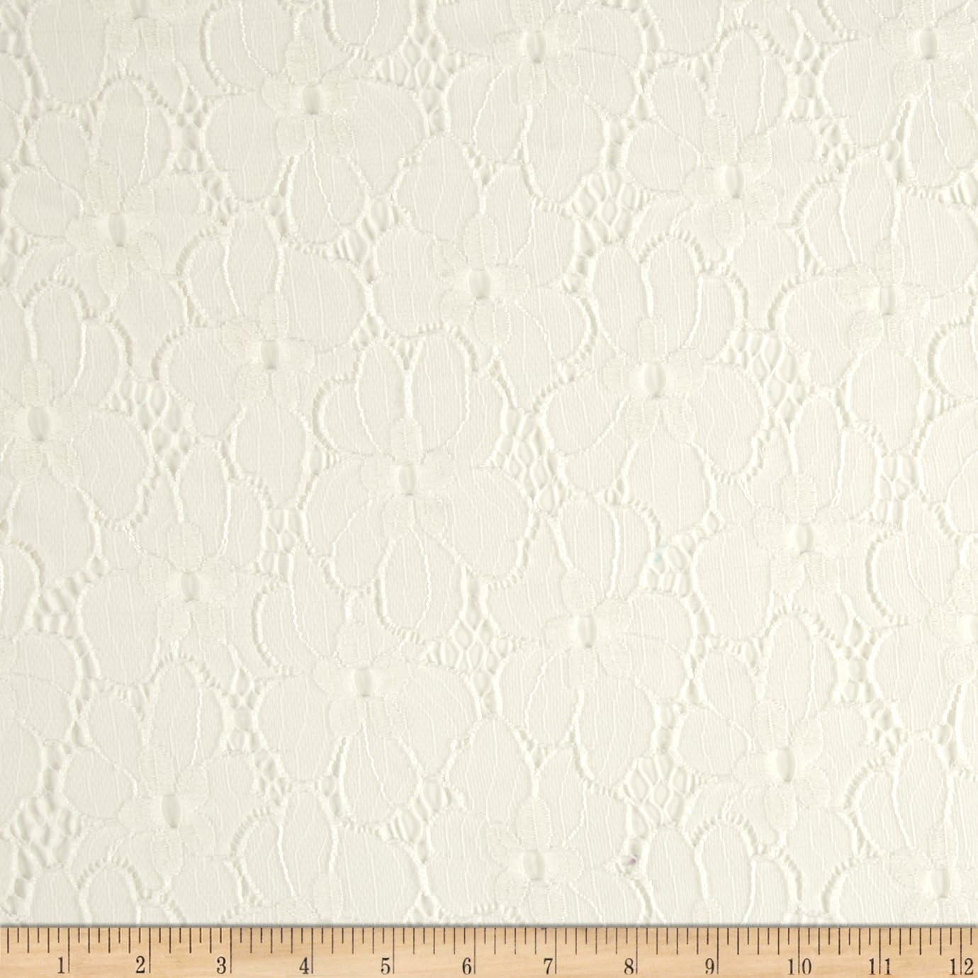 Amazon.com: TELIO Ivory Mila Lace Fabric by The Yard : Arts, Crafts ...