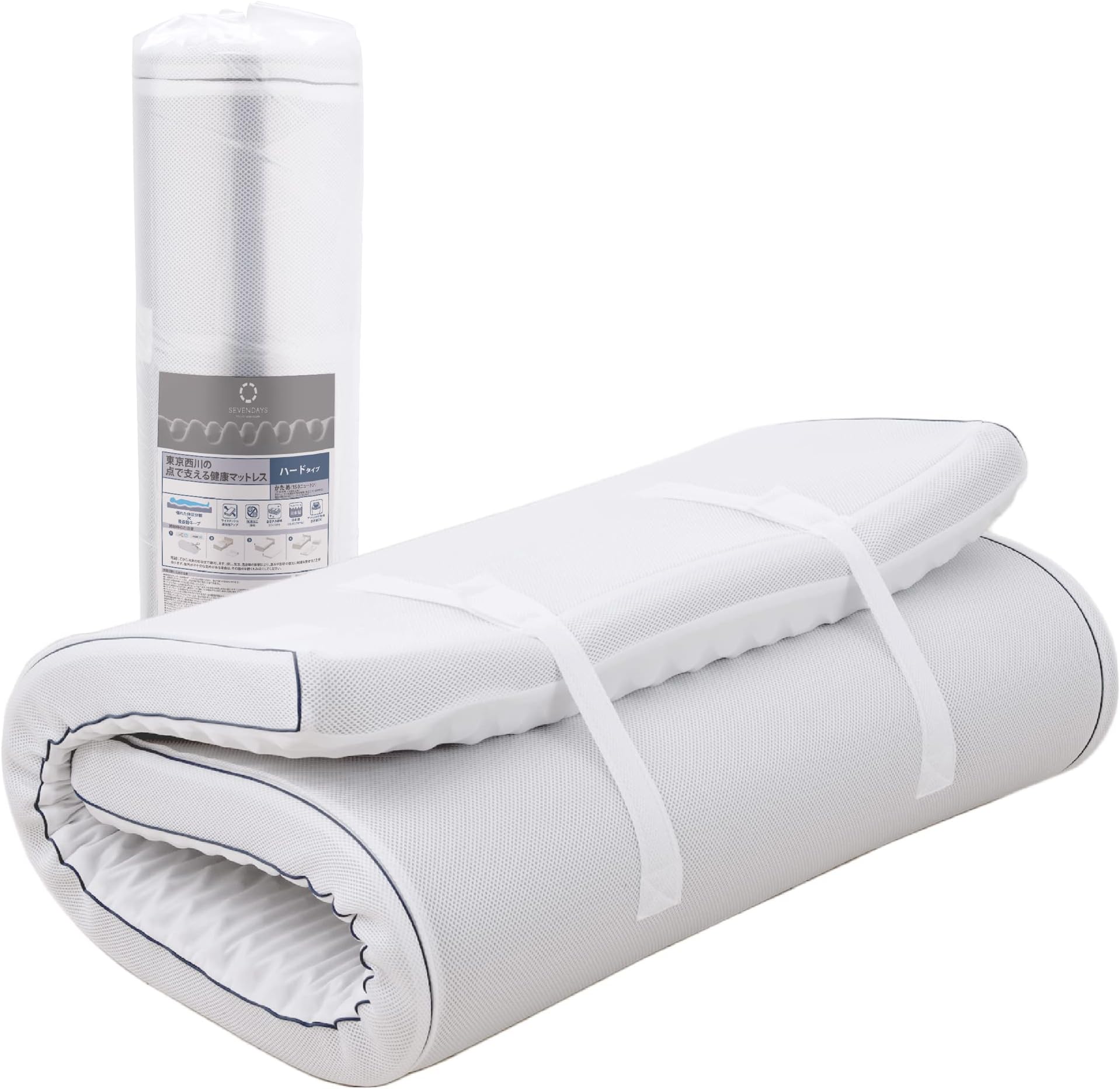 Amazon｜nishikawa 【 西川 】マットレス シングル 三つ折り 腰を点で支える 横向き寝の肩への圧力を緩和 睡眠ラボ ドッツプラス 敷布団 寝るだけメンテで快眠 2層ウレタンで ...