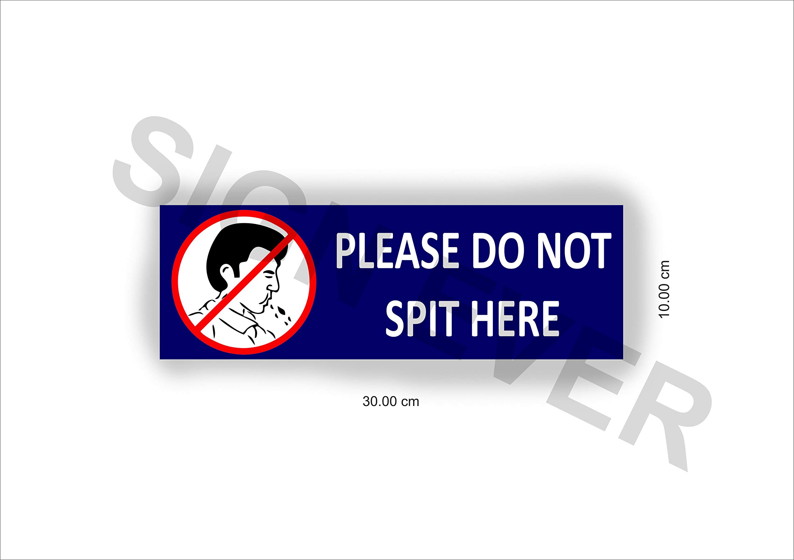 Buy SIGN EVER Please Do Not Spit Here Signboards Bank Office Factory ...