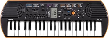Casio SA-76 Mini 44 keys Keyboard in black and orange : Amazon.co.uk ...