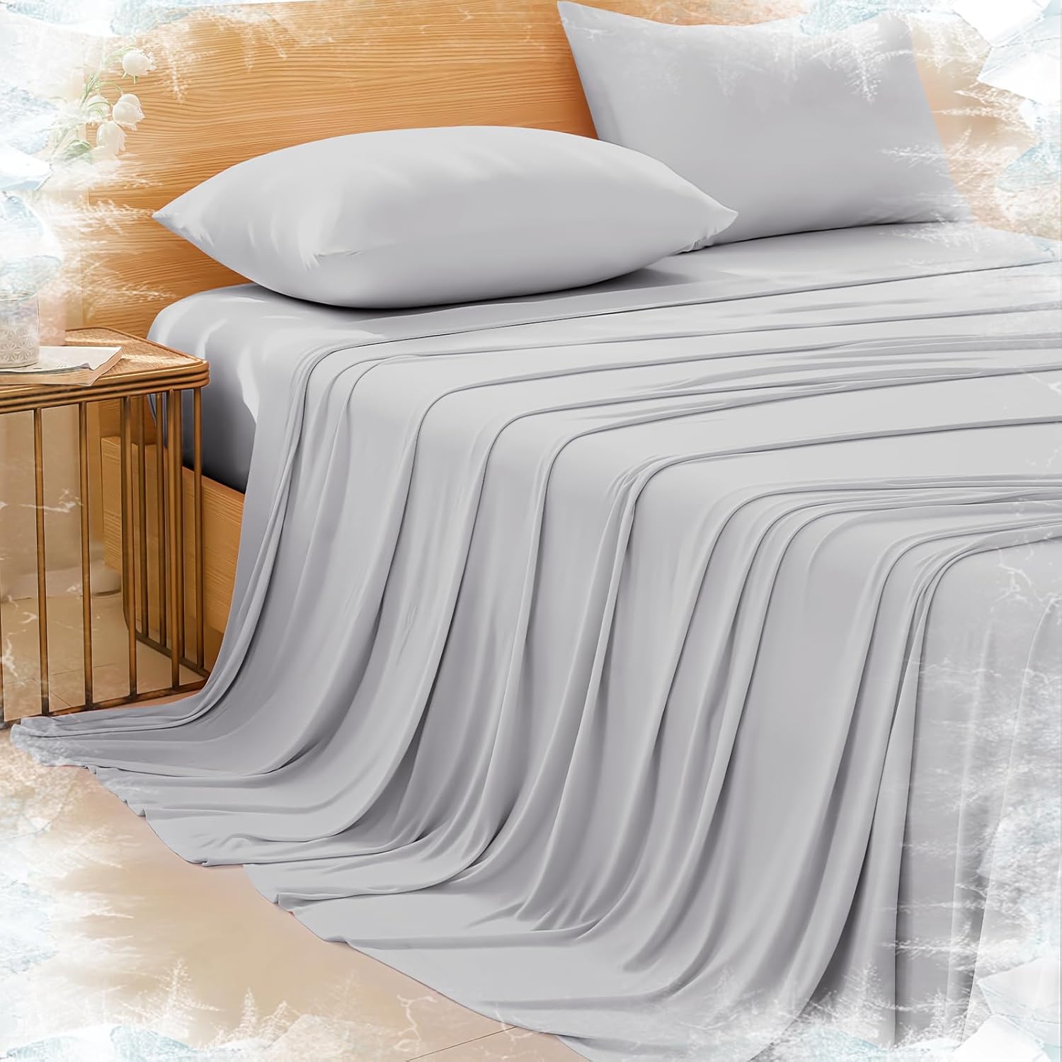 Amazon.com: HCORA Cooling Sheets for Hot Sleepers and Night Sweats, Arc ...