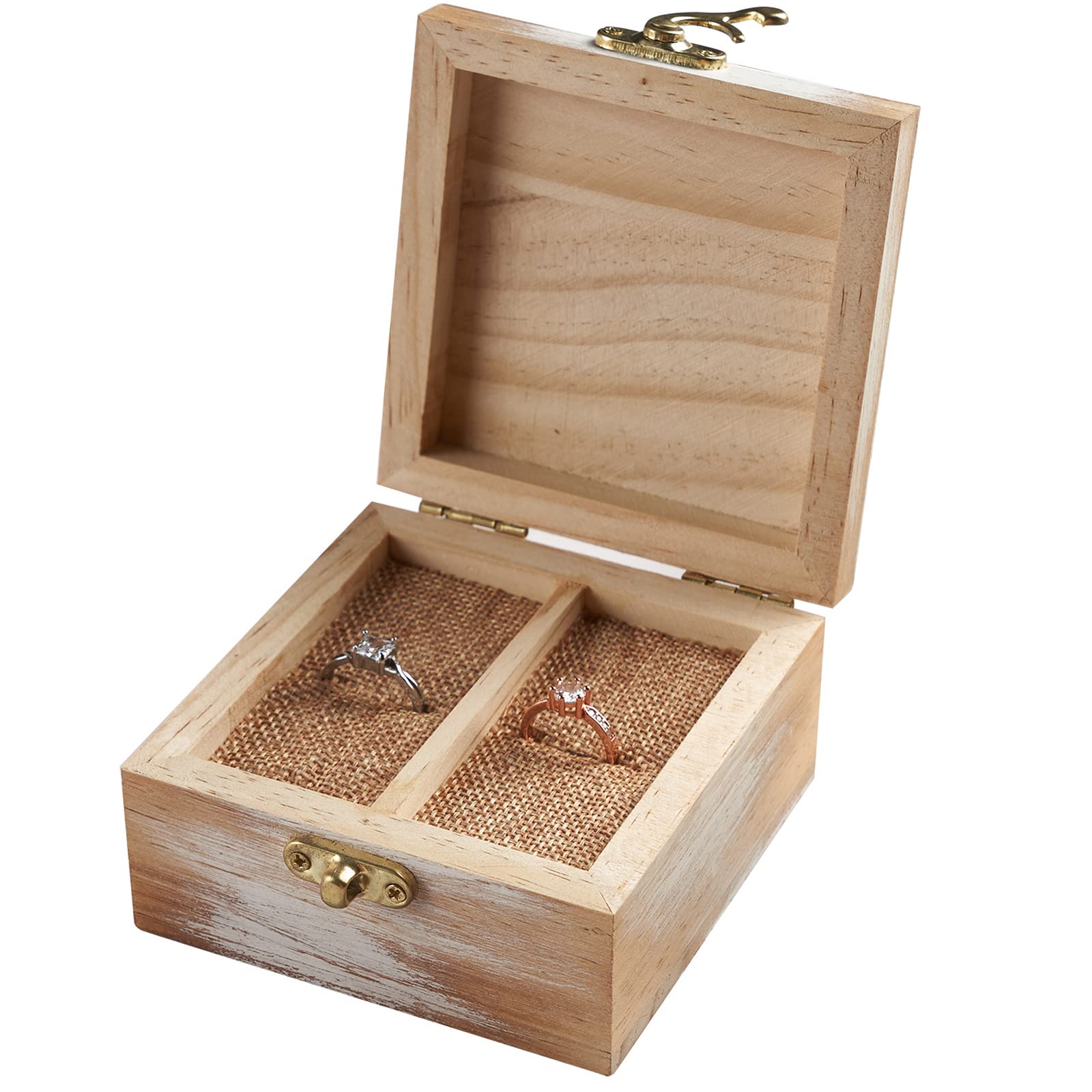 Ring Box for Wedding Ceremony,Travel Jewelry Case Decorative Marriage ...