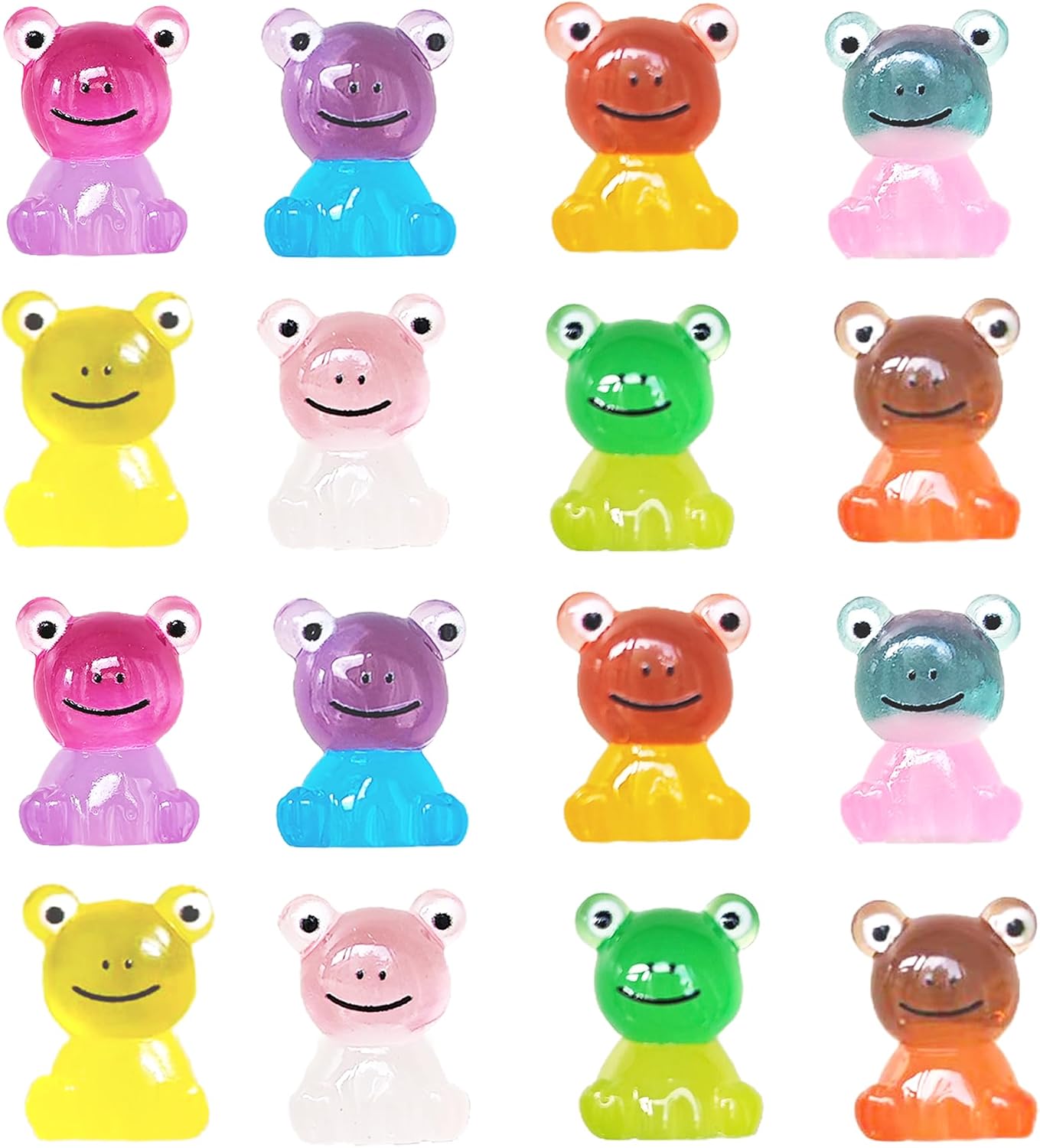 Amazon.com: YOJO 16PCS Luminous 3D Cute Frog Fridge Magnets, Strong ...