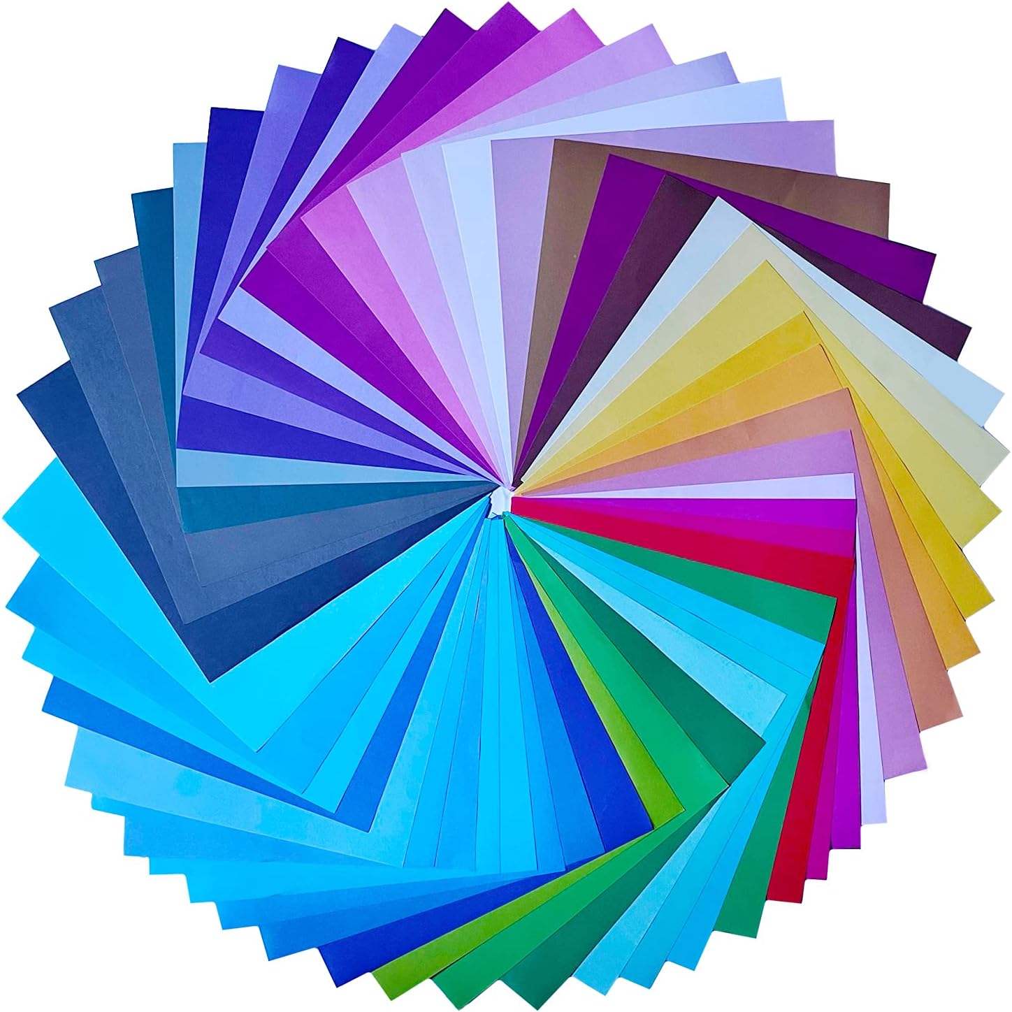 150 Sheets Origami Paper | 20cm x 20cm Square Paper | 50 Vivid Colours ...
