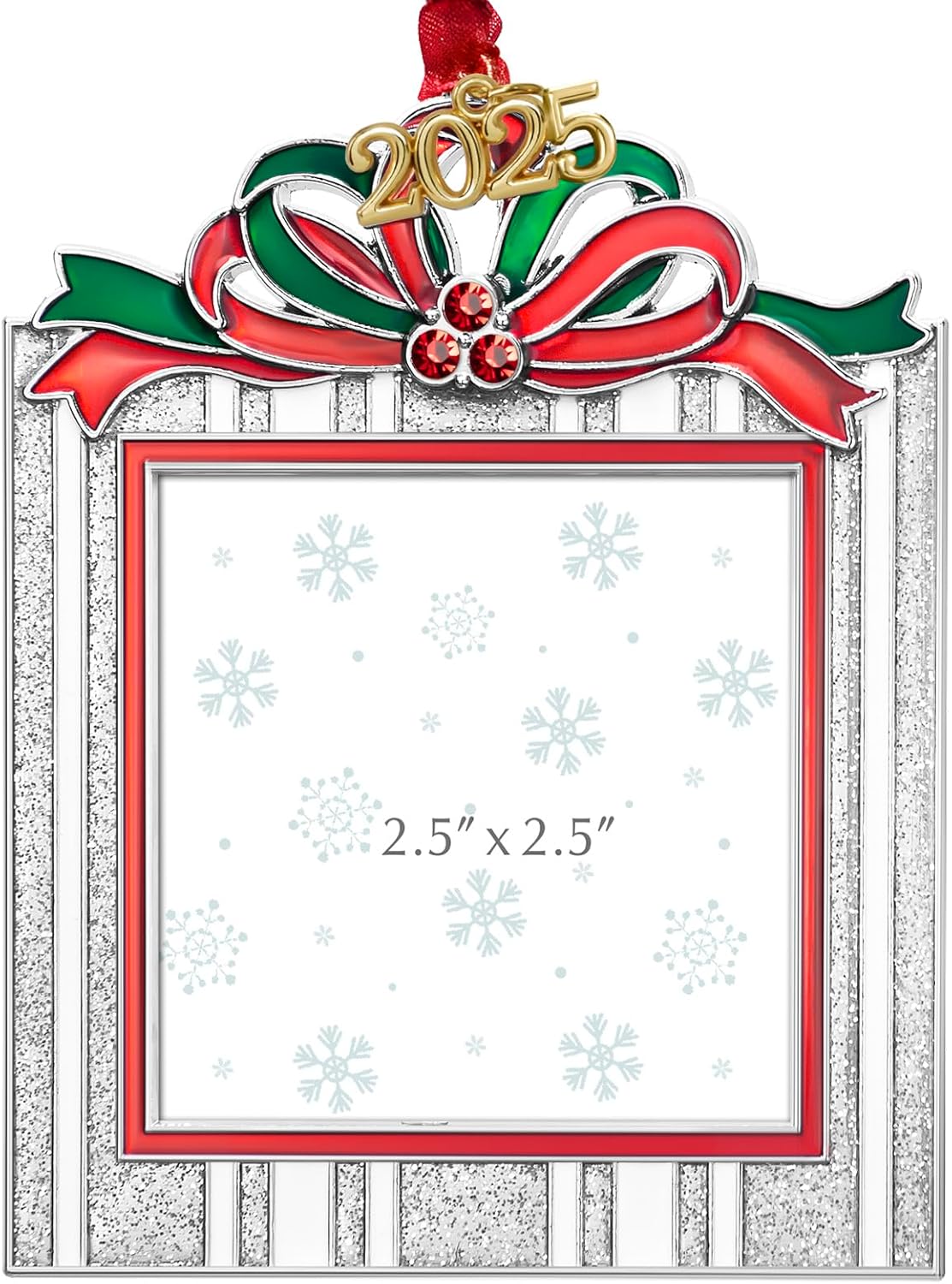 Amazon.com: GUOER Christmas Tree Ornament Picture Frame Holiday ...