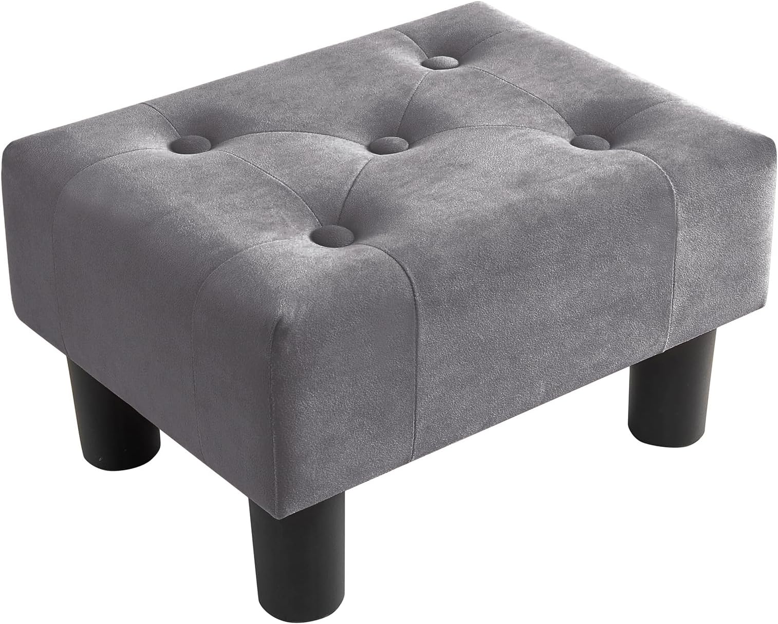 Amazon.com: Poofzy Small Foot Stool Ottoman, Velvet Ottoman Foot Rest ...