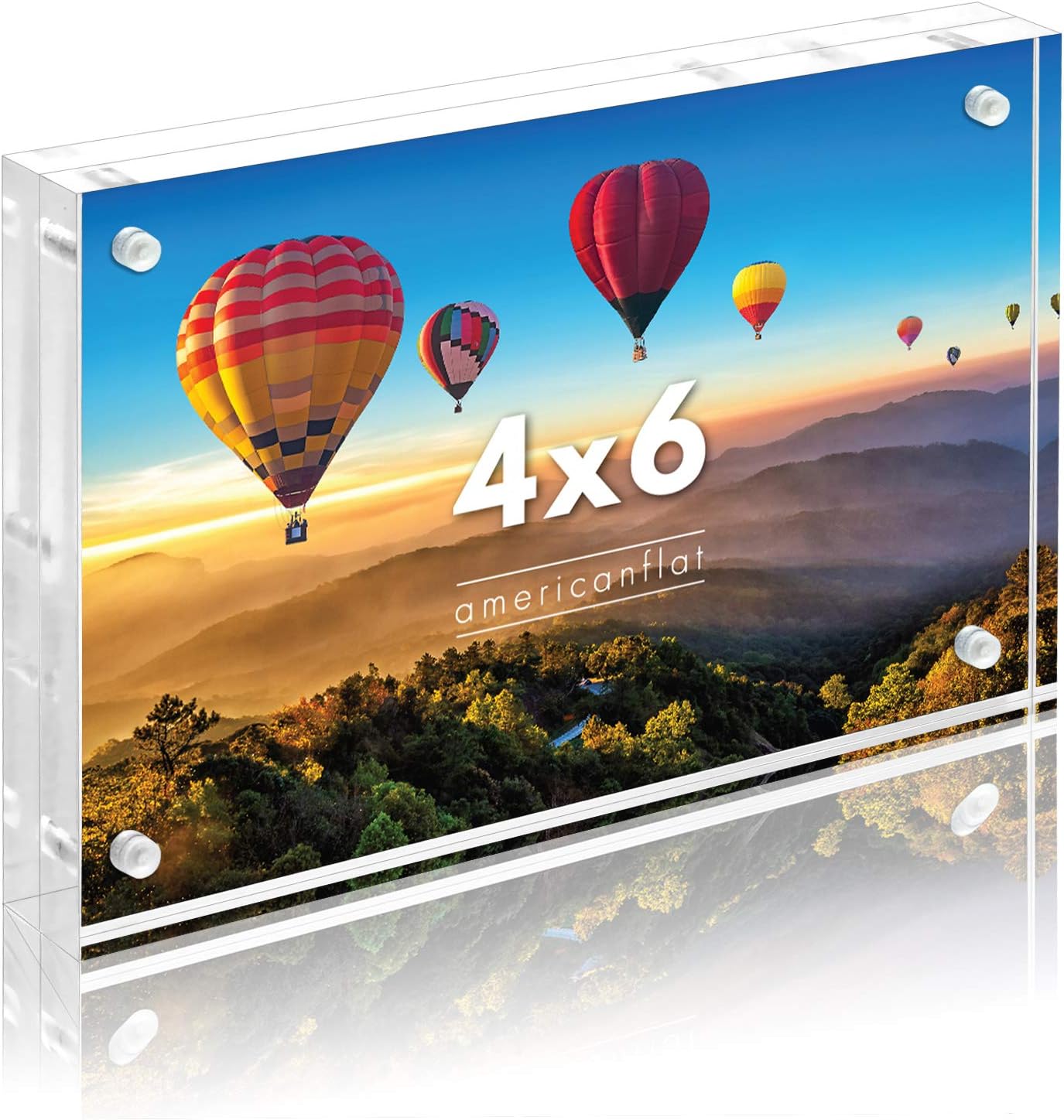 Amazon.com - Americanflat 4x6 Acrylic Picture Frame - Scratch Resistant ...