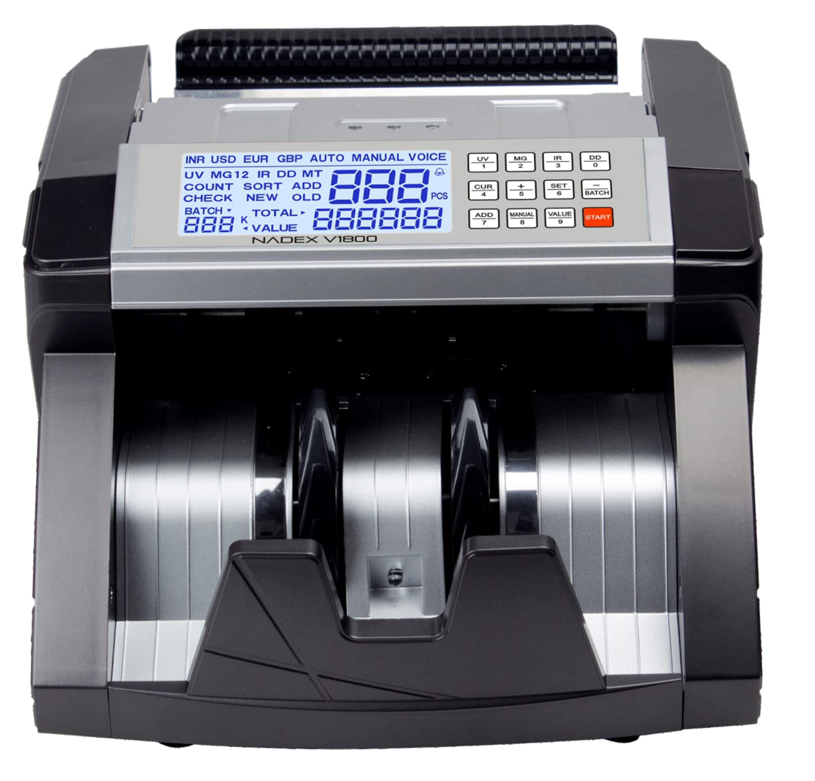 Buy NadexV1800 Money Counter - Color Coded Dual TFT Display ...