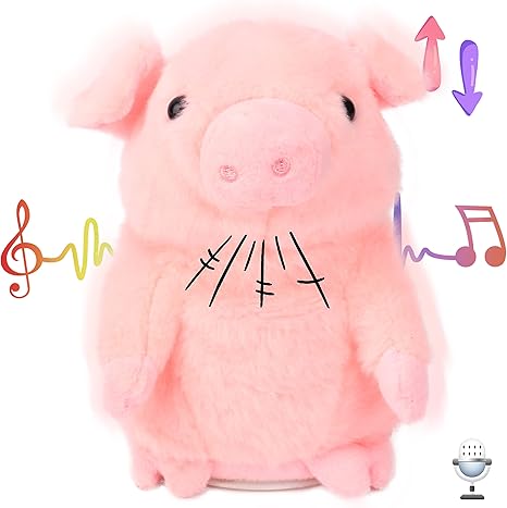 Amazon.com: Hopearl Talking Pig Repeats What You Say Piggy Nodding ...