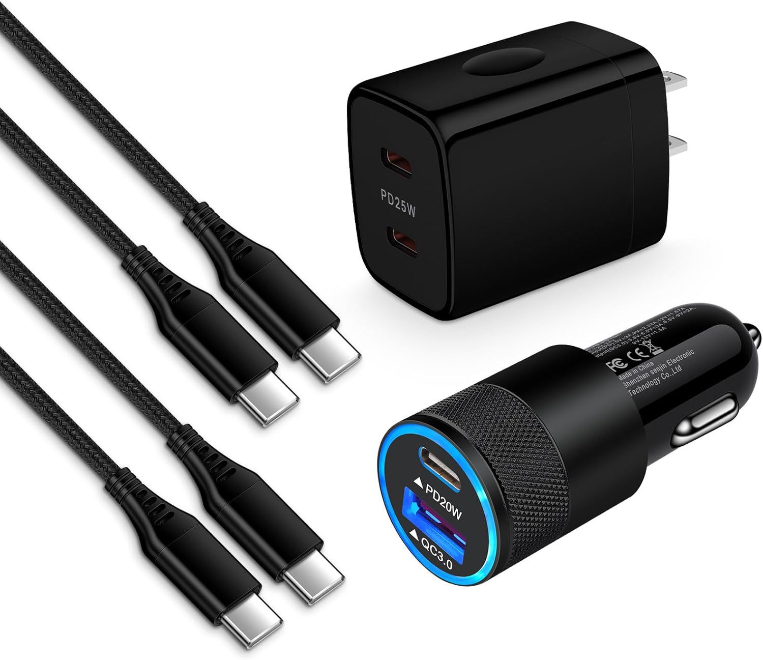 Amazon.com: Samsung Charger Block 2 Port Super Fast Charging Android ...