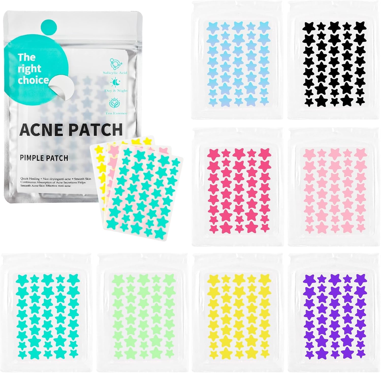 VMUTGA 320 Pièces Patch Boutons Acne, 3 Tailles Patch Acne Pimple ...