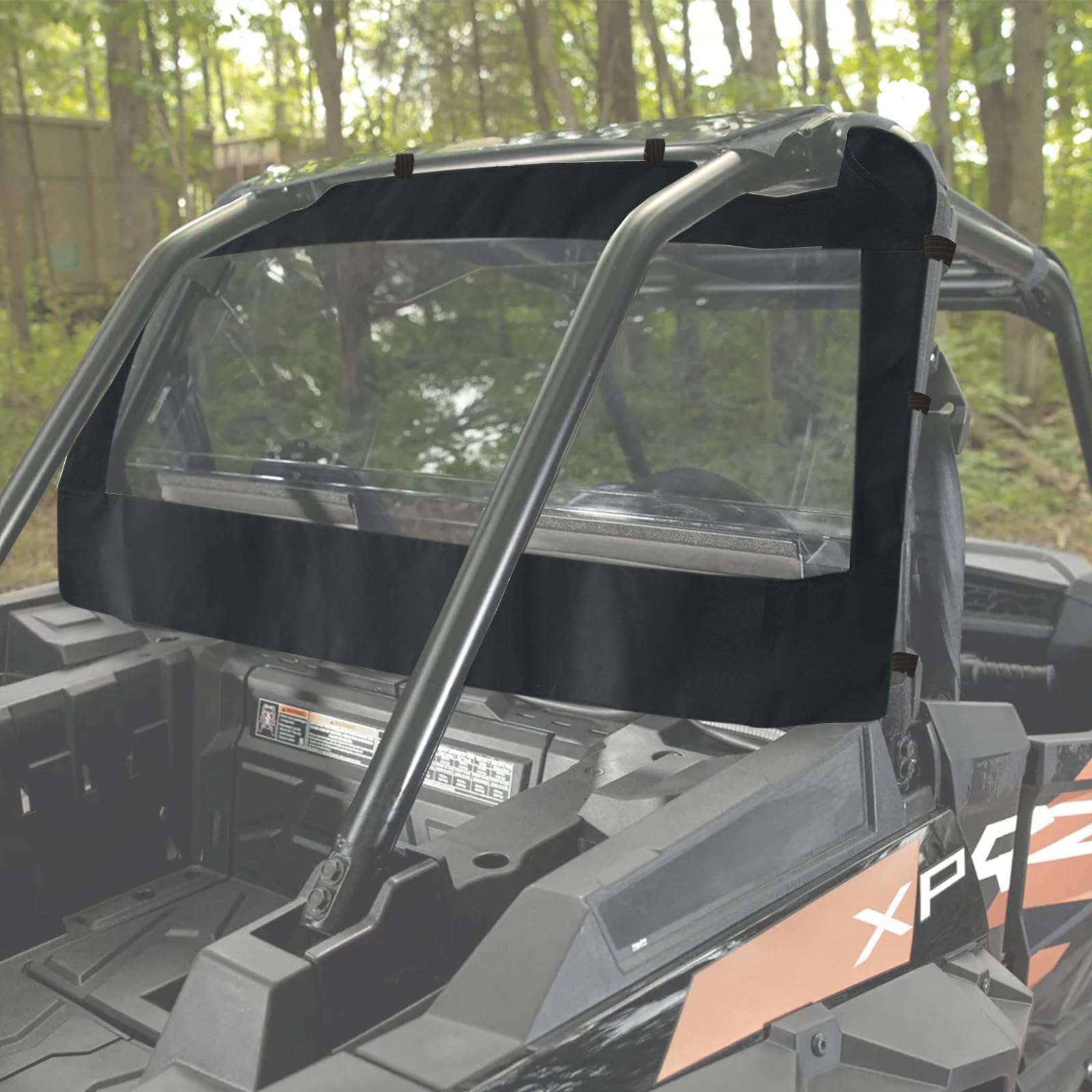 Amazon.com: ZIDIYORUO UTV Soft Rear Windshield -Polaris RZR Back Window ...