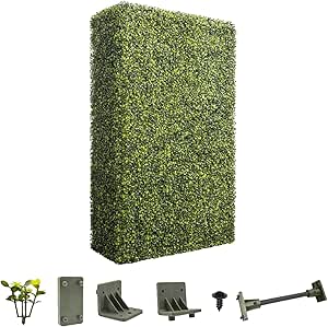 Amazon.com : FLORALEAF 54" Wx72 Hx6 D Artificial Boxwood Hedge Wall ...
