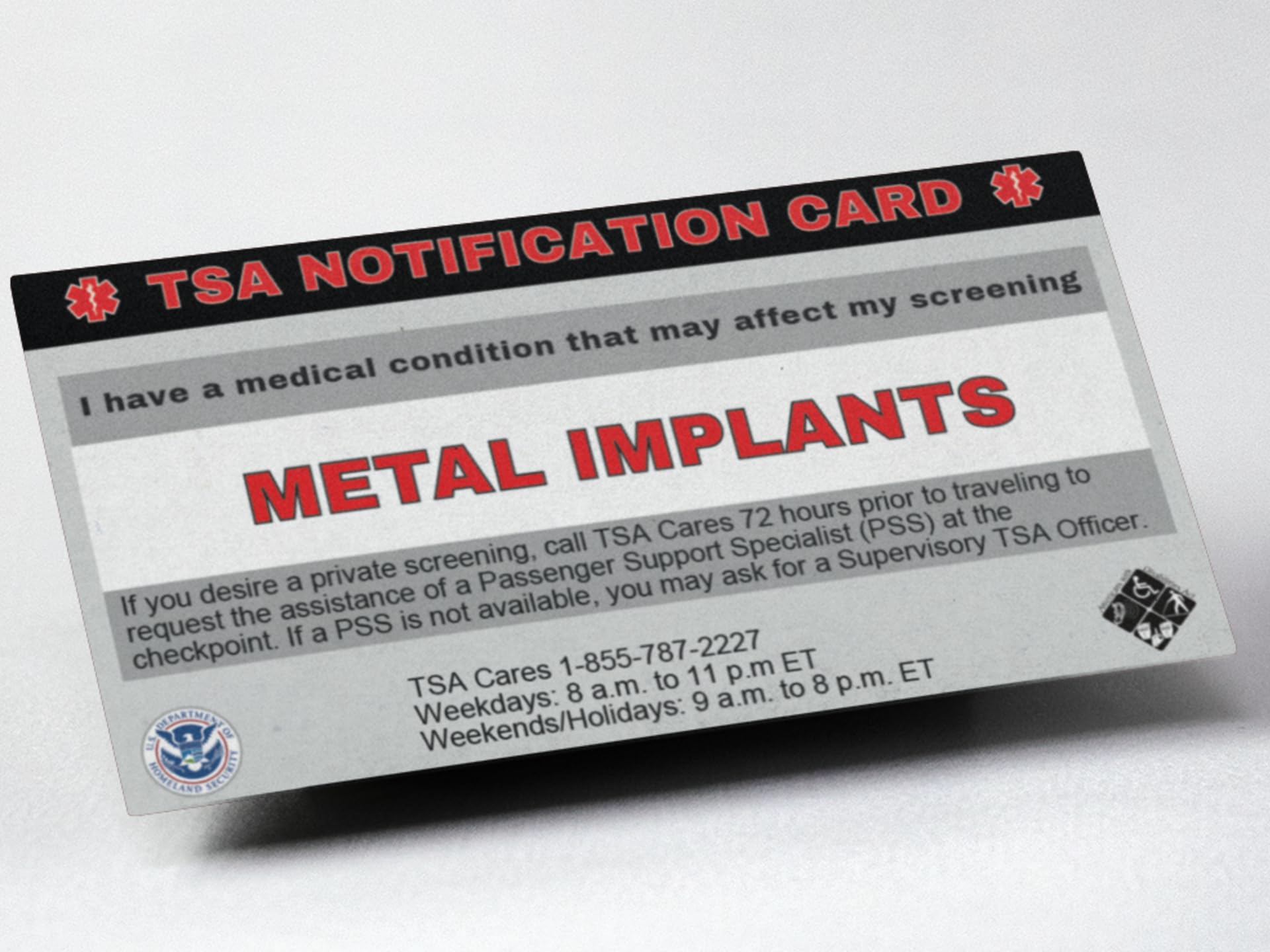 Tsa Implanted Medical Device Card Caz's Corner: The 3 'T's