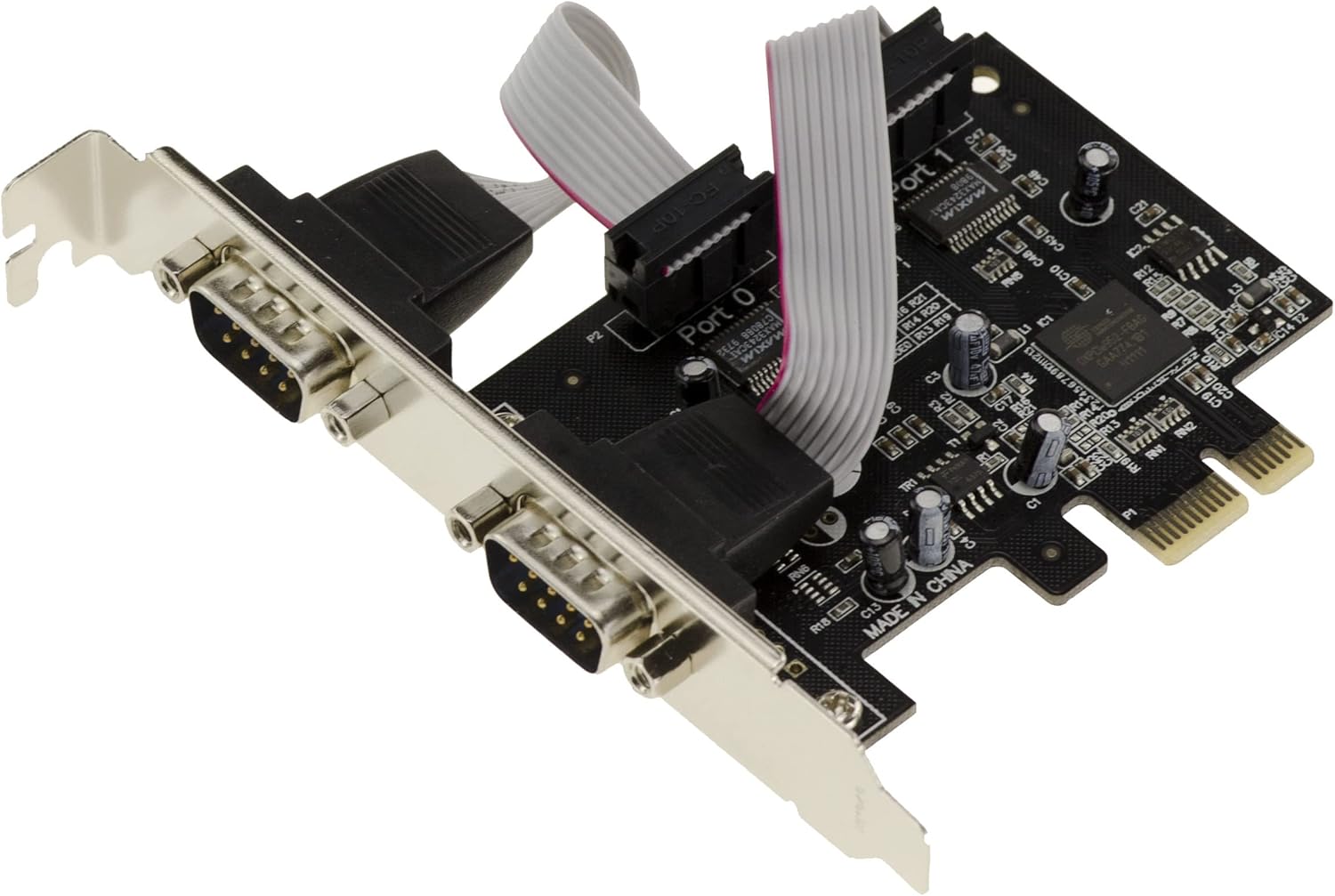 Kalea-INFORMATIQUE Scheda Controller PCI Express PCIe a 2 Porte seriali ...