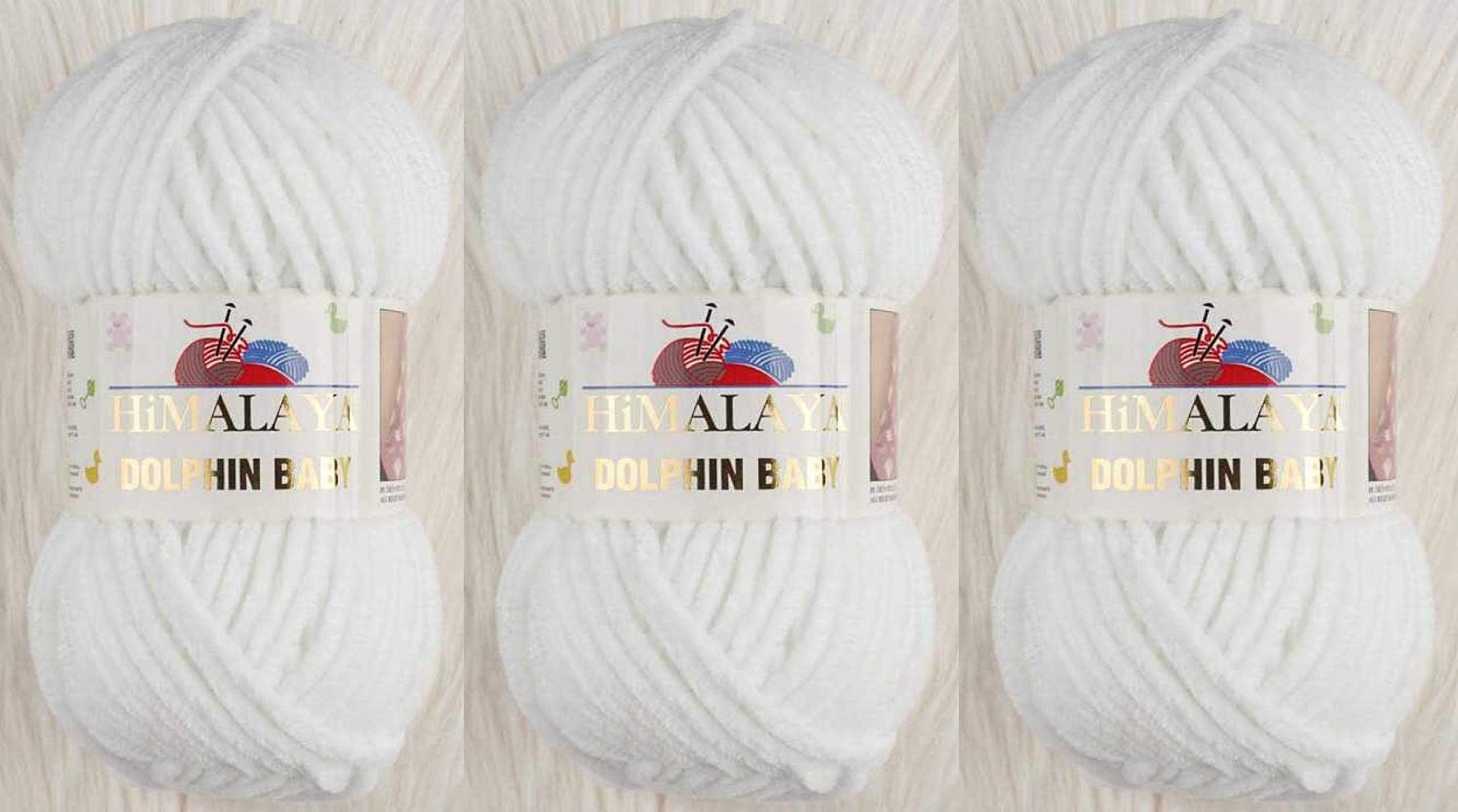 Amazon.com: Himalaya Dolphin Baby Yarn Knitting Yarn 2 Skeins 264 Yards ...