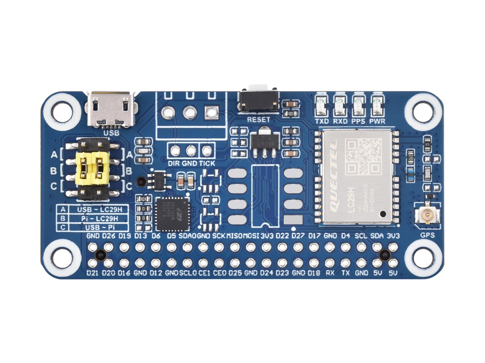 Amazon.com: Waveshare LC29H Series Dual-Band GPS Module for Raspberry ...