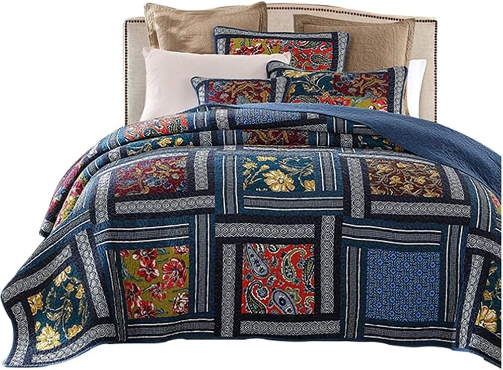 SENWEI 3 STK. Gesteppte Tagesdecke Tagesdecke 100% Baumwolle Union ...