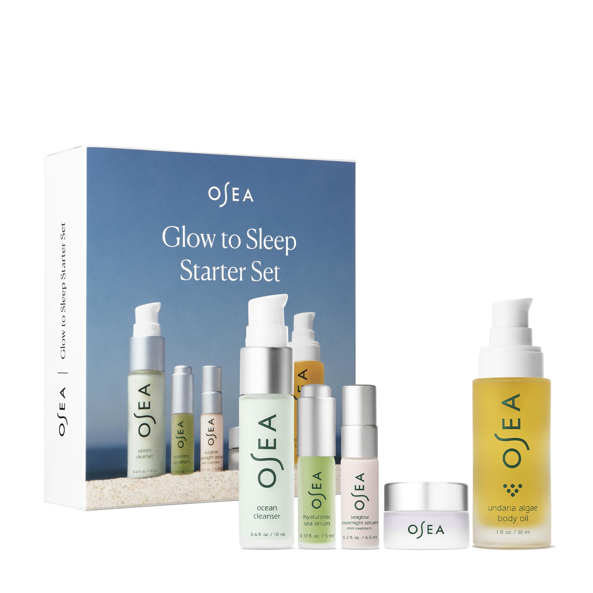 Amazon.com: OSEA Glow to Sleep Starter Set - 5-Piece Travel Set ...