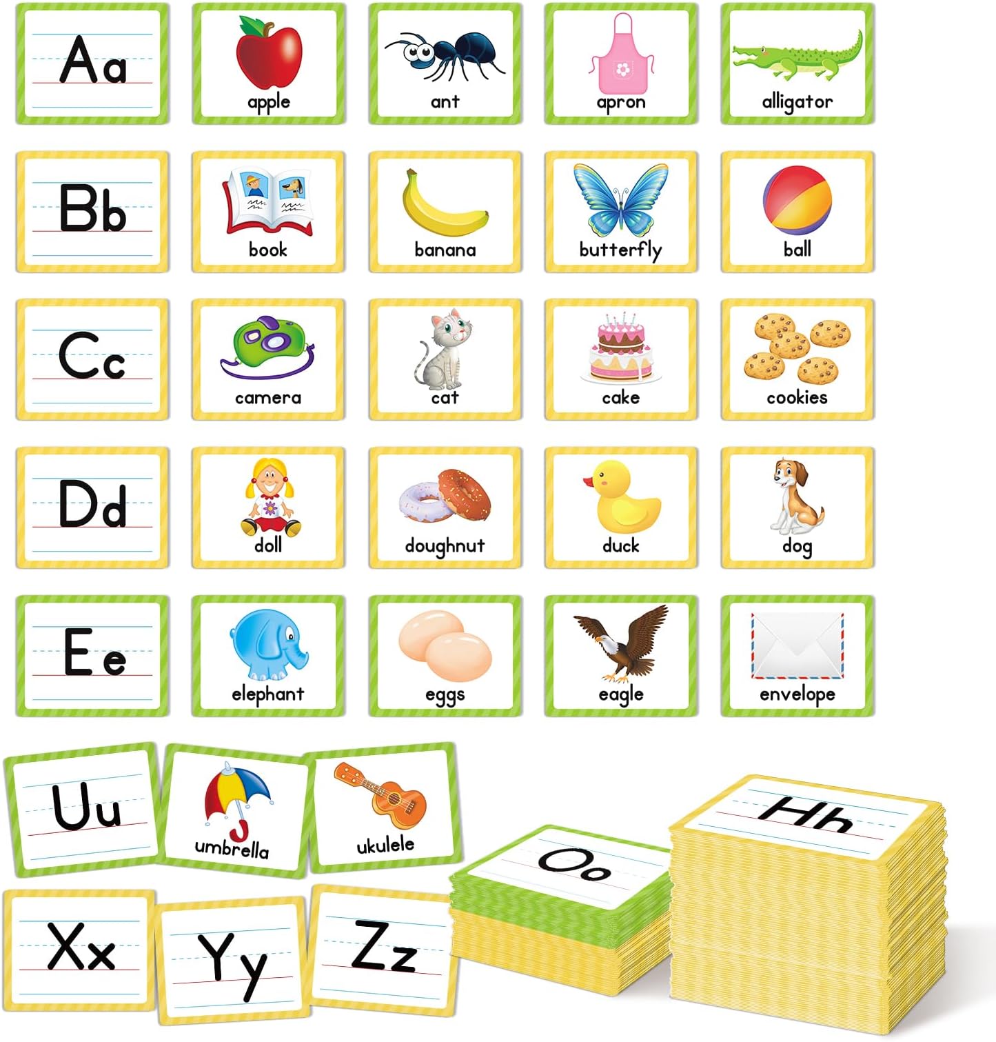 Amazon.com: Lauri Beginning Sounds Wall Pocket Chart Card Set — For Use ...