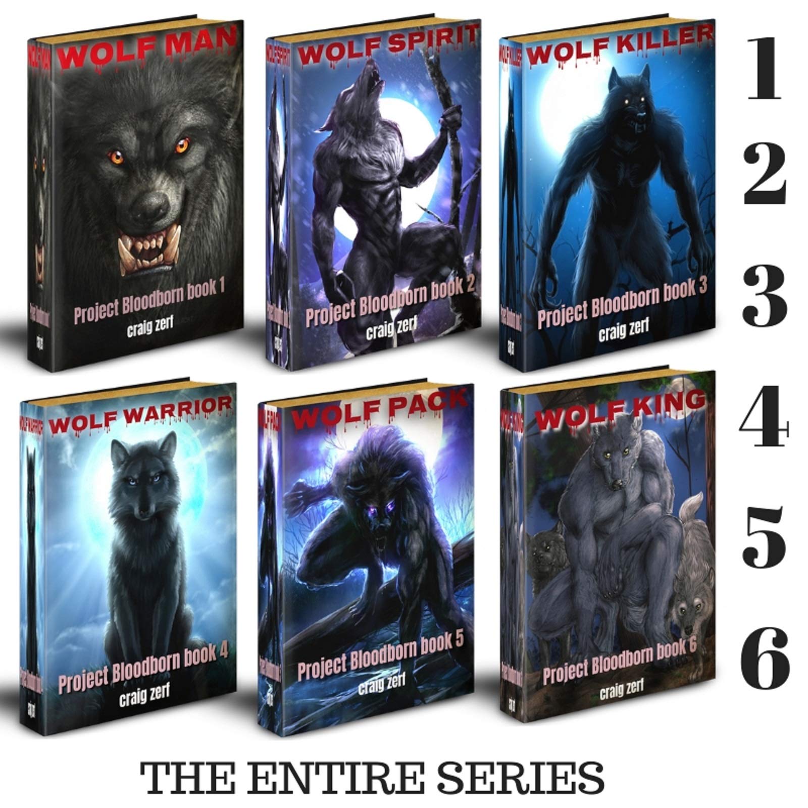 Buy Project Bloodborn - Complete series. Wolf Man, Wolf Spirit, Wolf ...