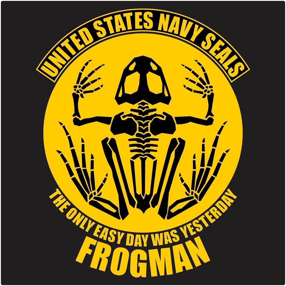 Amazon.com: Navy Seals Frogman Die Cut Decal : Sports & Outdoors