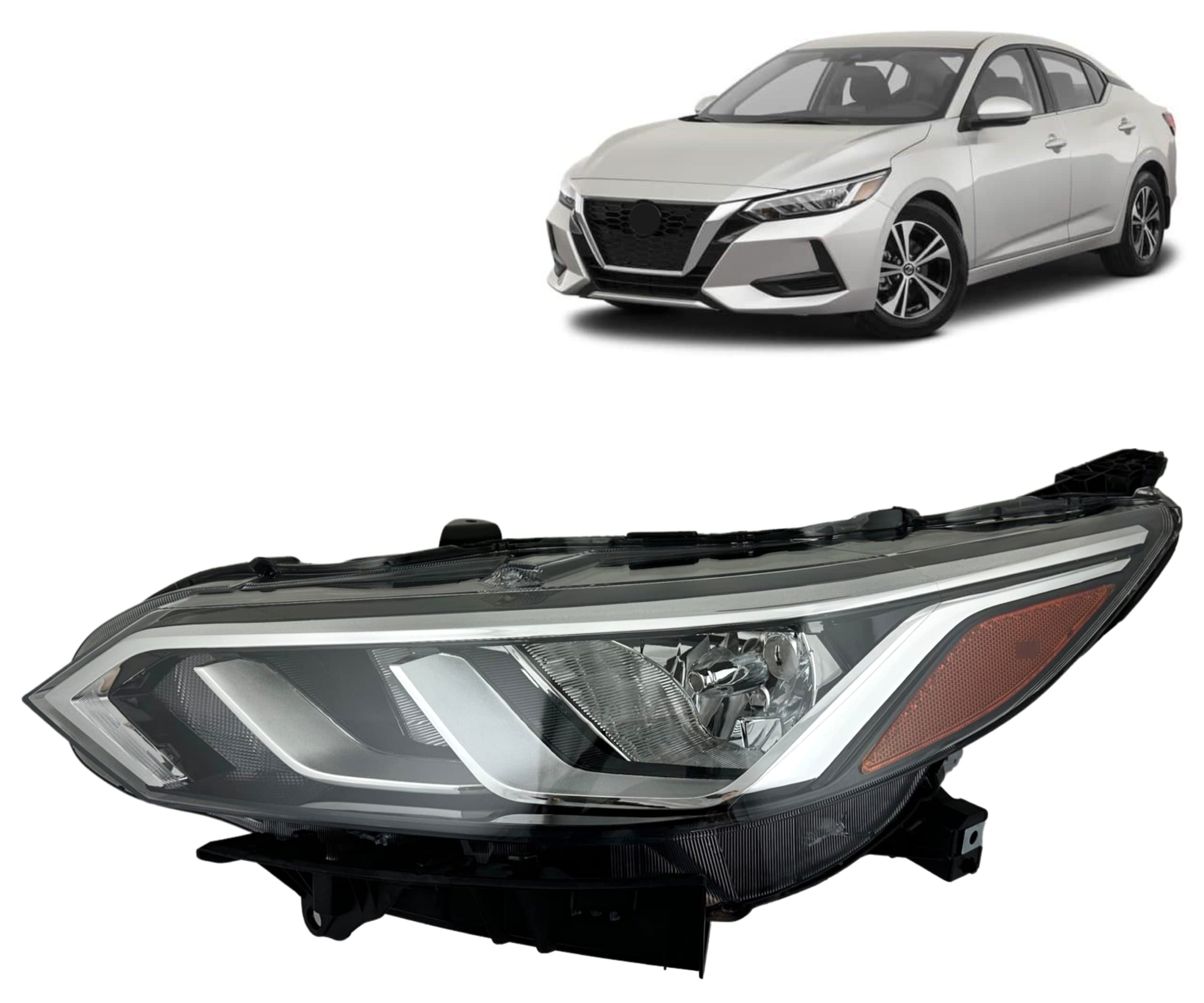 Amazon.com: ALLIGATOR AUTO LIGHTS Headlamps Compatible with Nissan ...