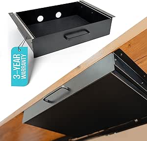 Amazon.com: COREMINDED Storage Drawer - Carbon Steel Underdesk Drawer ...