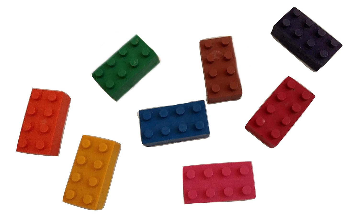 Amazon.com: Building Brick Shaped Crayons, Set of 8 Non-Toxic Crayons ...